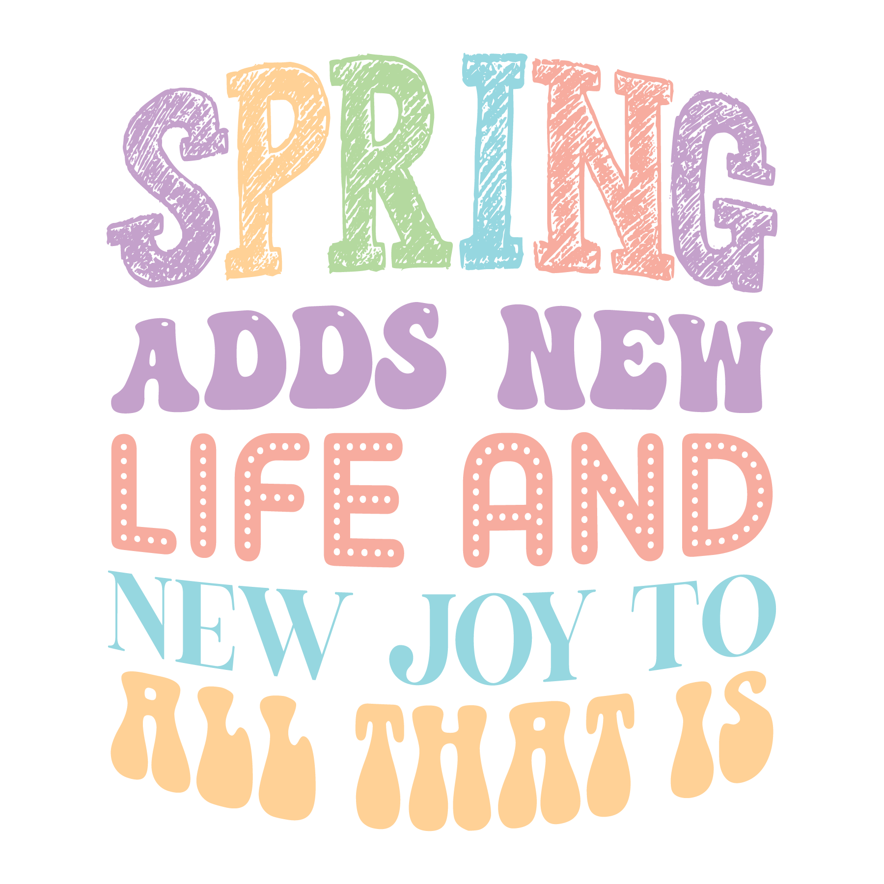 Spring Adds New Life and Joy Easter Design | DTF Dallas