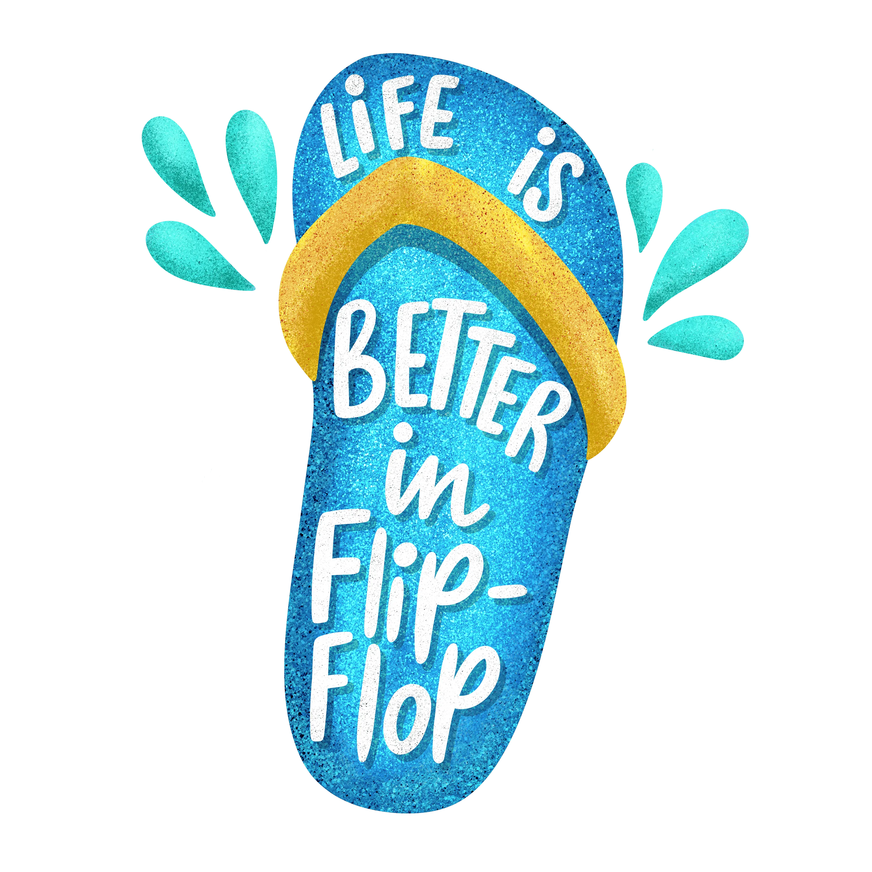 Funny Flip-Flop Design - DTF Ready To Press – DTF Dallas