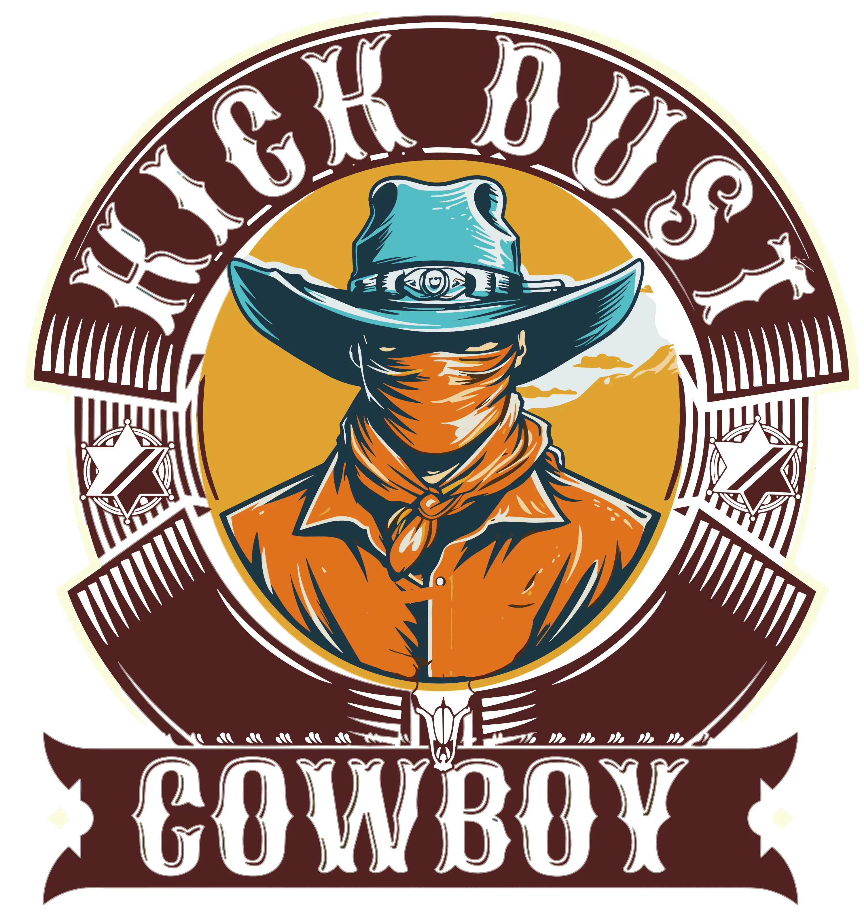 Kick Dust Cowboy Design - DTF Ready To Press – DTF Dallas