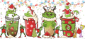 UV DTF 16 oz Libbey Glass Cup Christmas Grinch | DTF Dallas