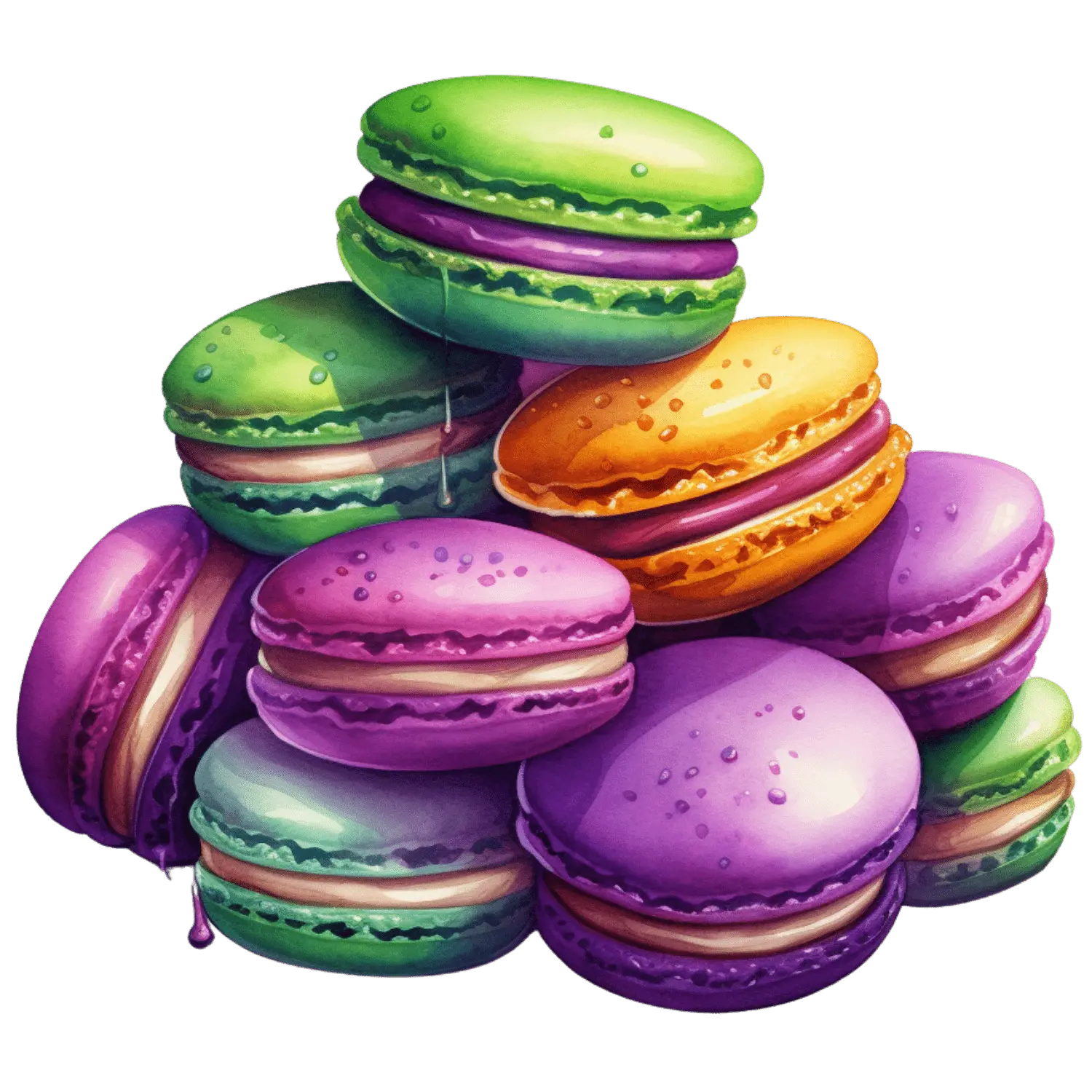 Mardi Gras Macaron Lover Design - DTF Ready To Press – DTF Dallas