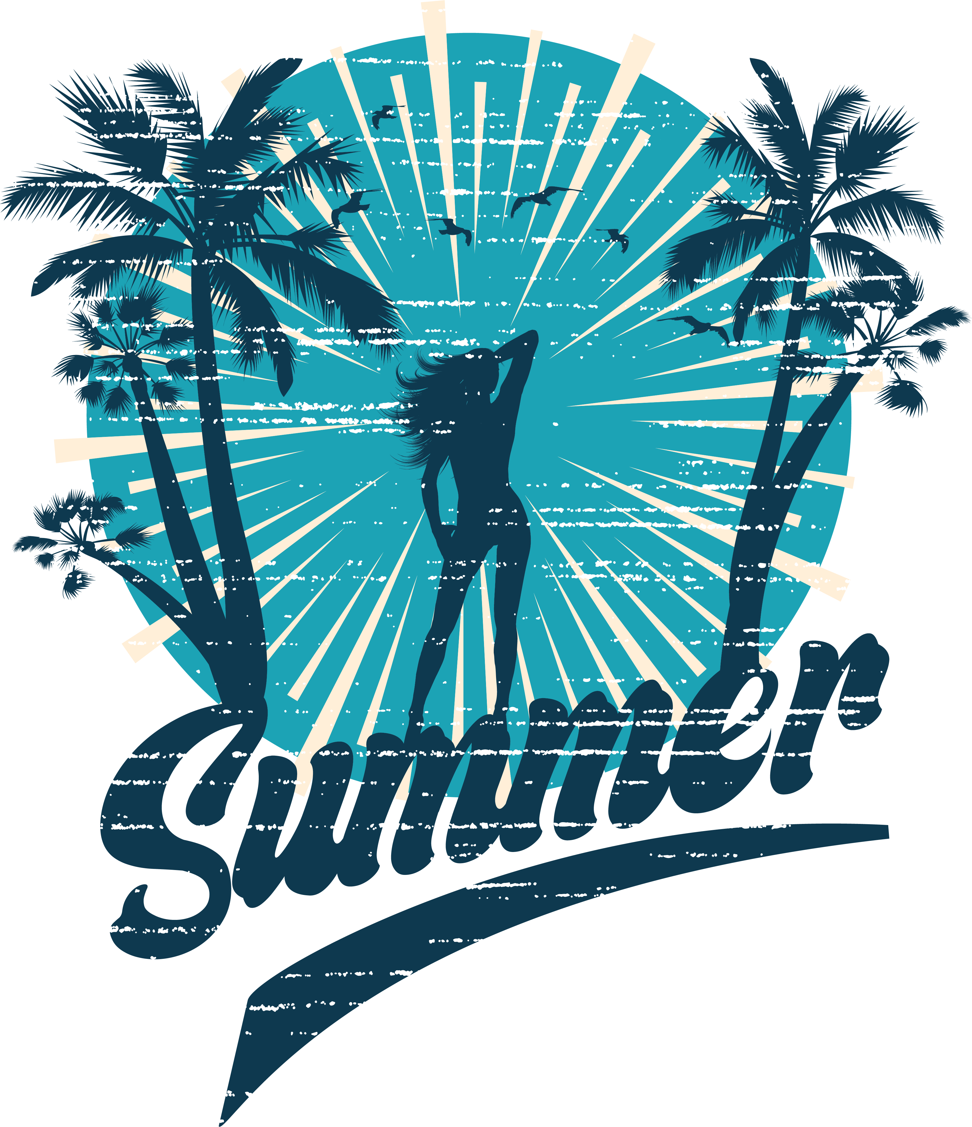 Cool Summer Design DTF-Ready to Press | DTF Dallas