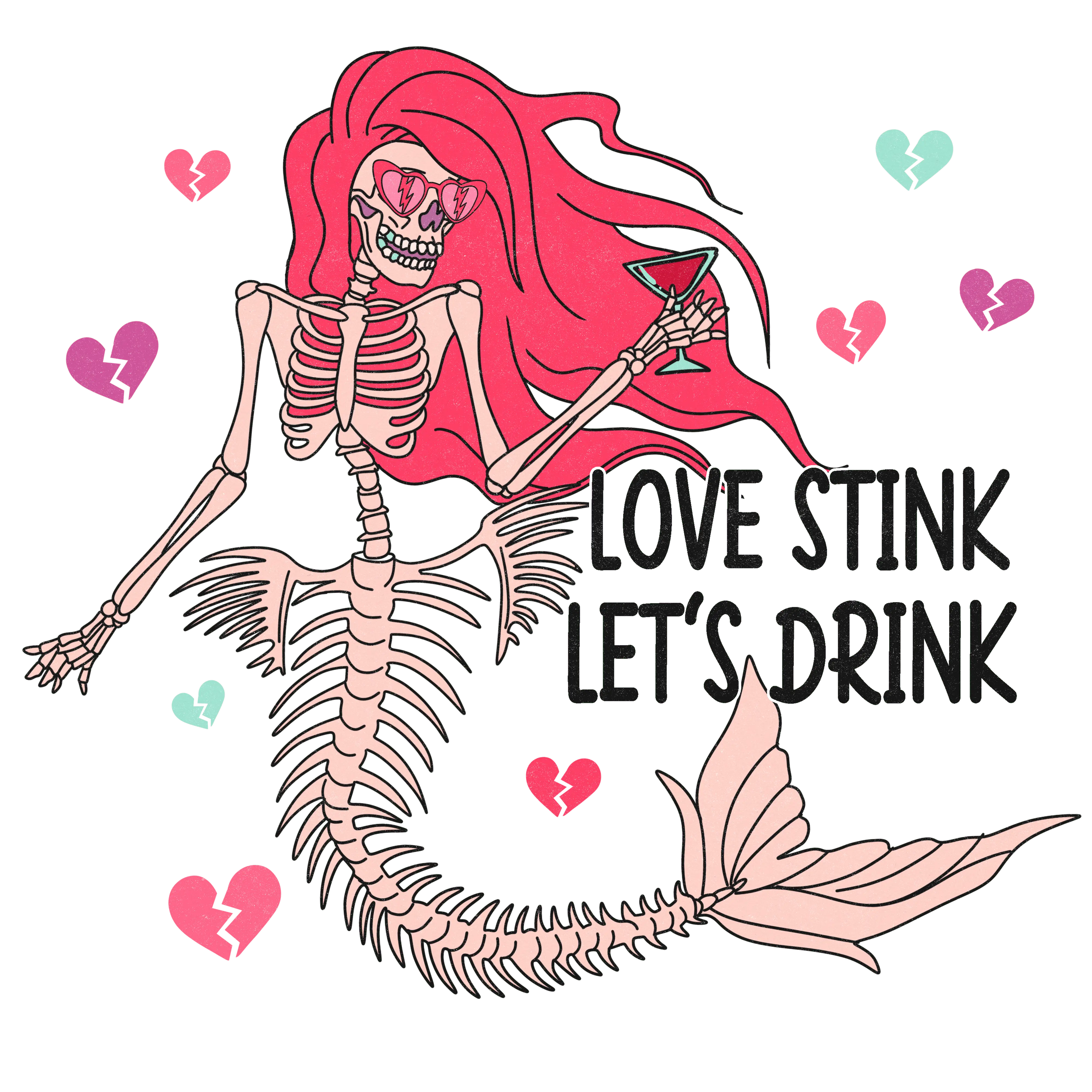 Love Stink - Let's Drink Valentine's Day Design | DTF Dallas