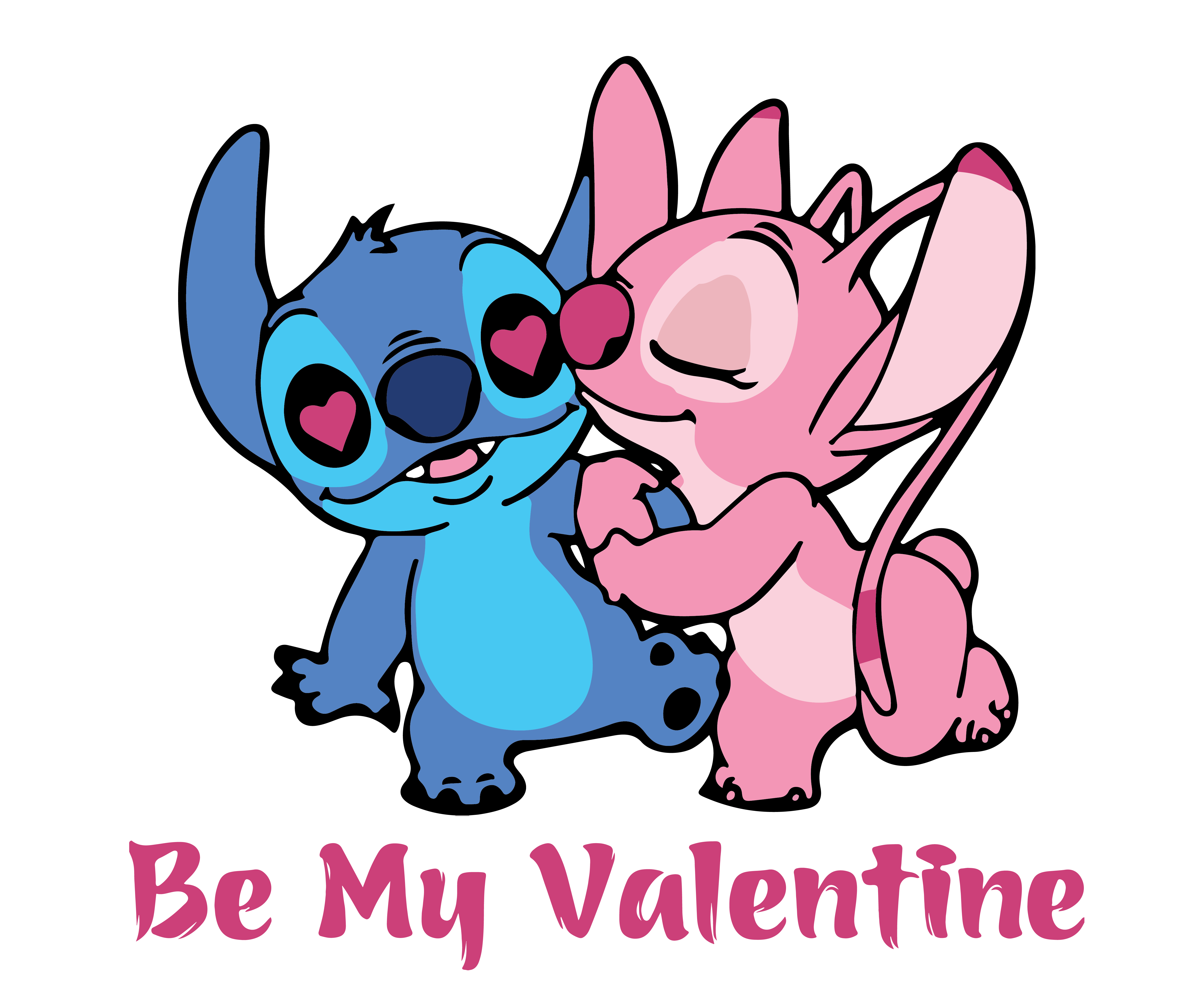 Lilo and Stitch Be My Valentine Design | DTF Dallas