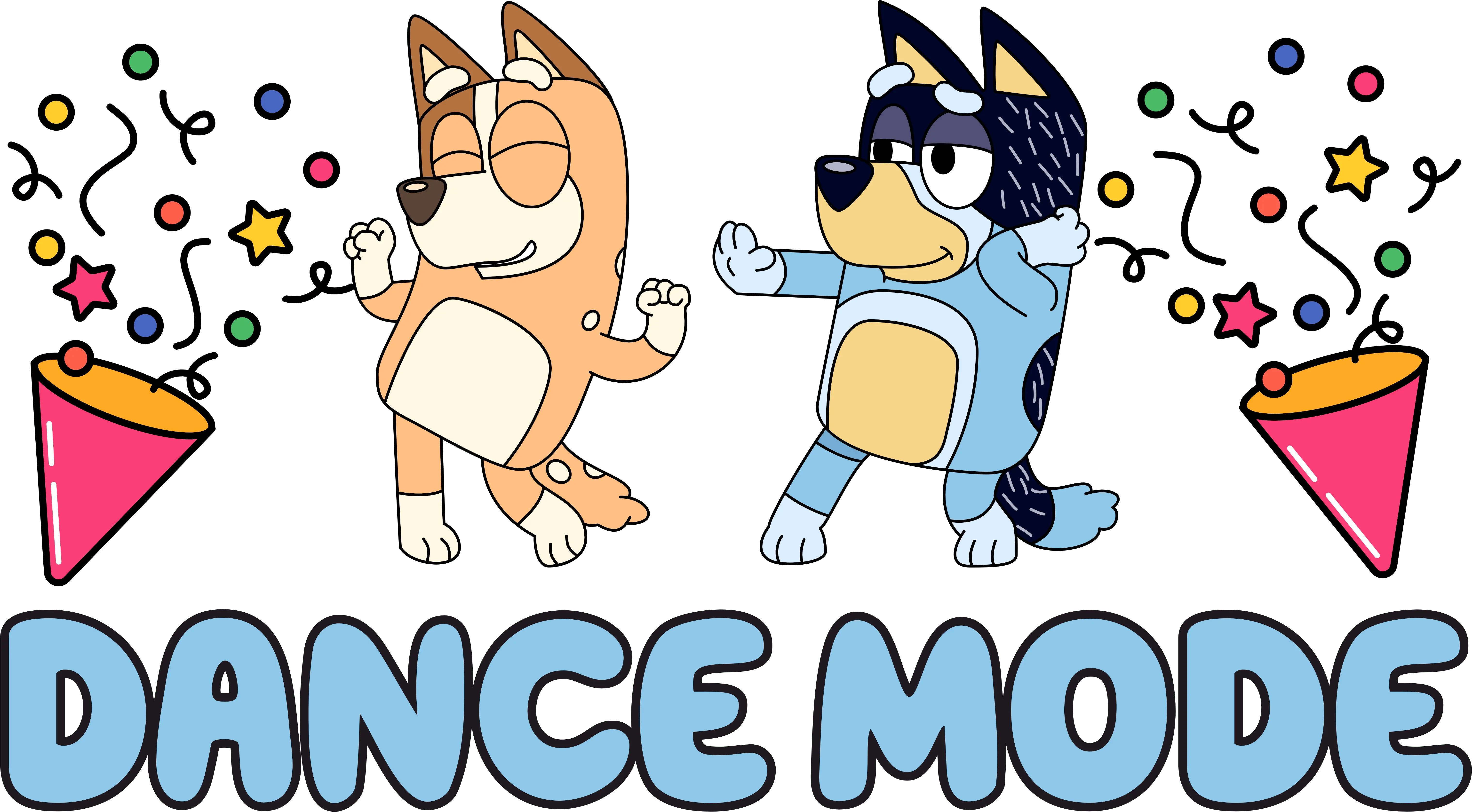 Dance Mode Bluey Design - DTF Ready To Press – DTF Dallas
