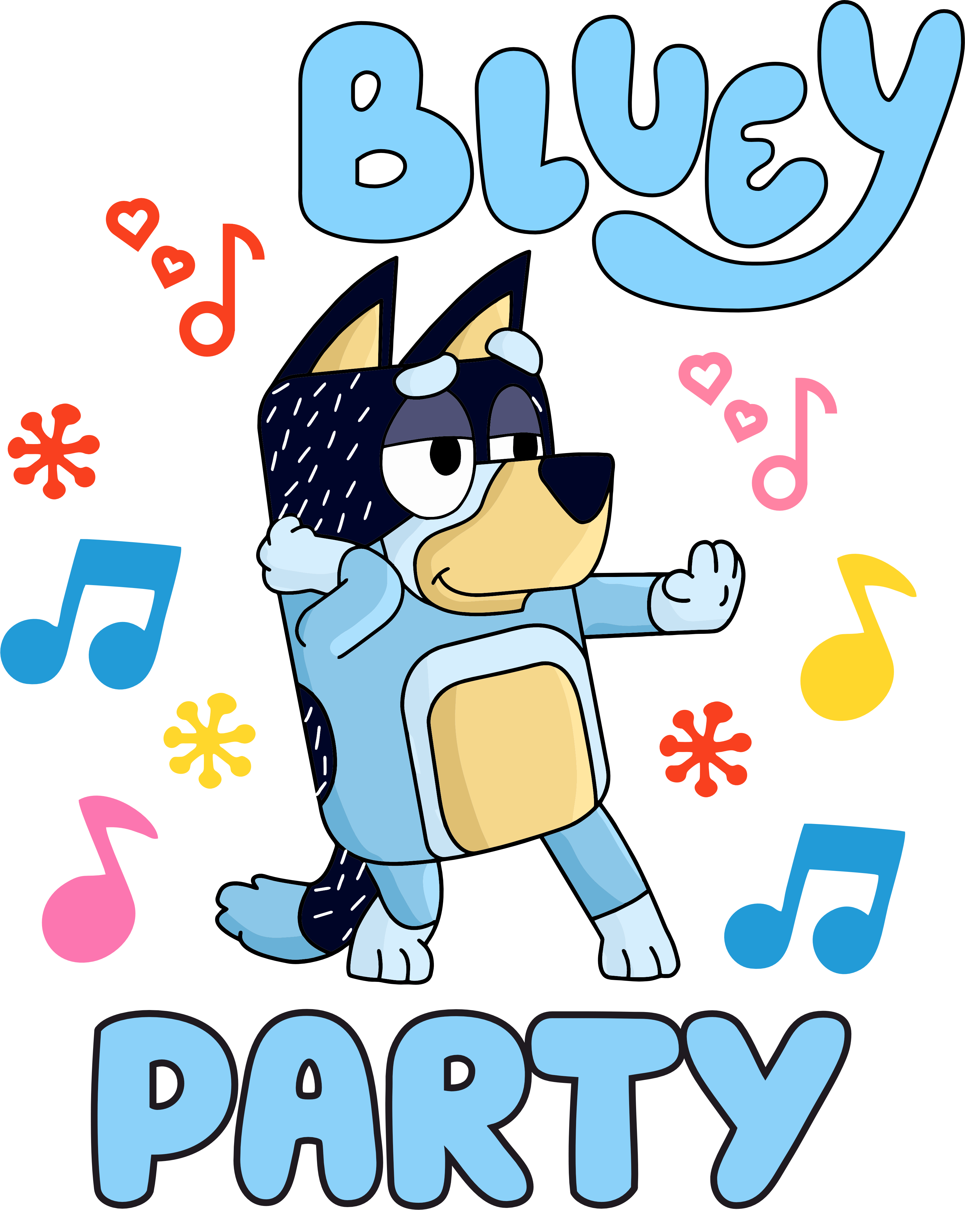 Party Bluey Design - DTF Ready To Press – DTF Dallas