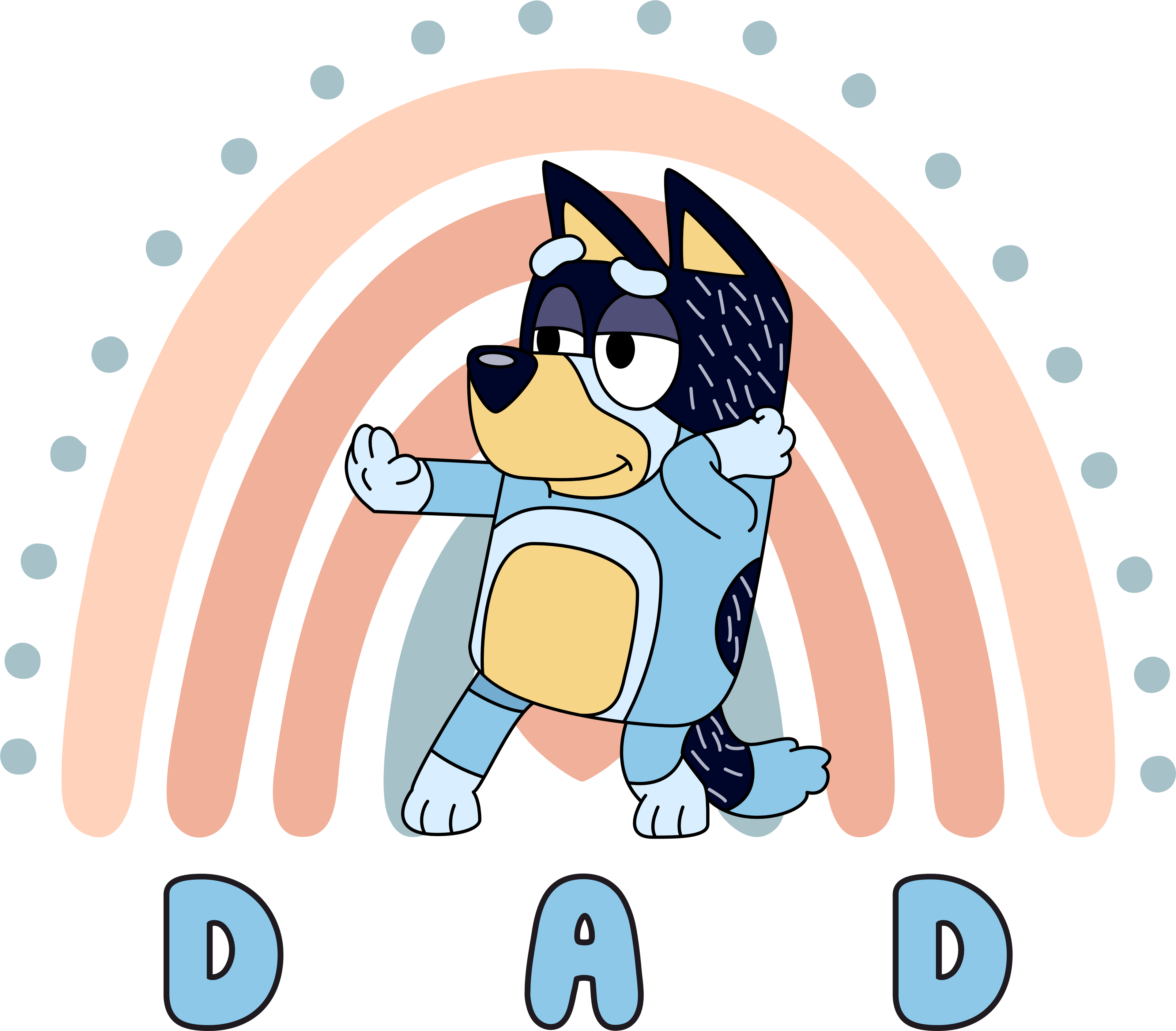 Bluey DTF Transfers Ready To Press – dtfdallas