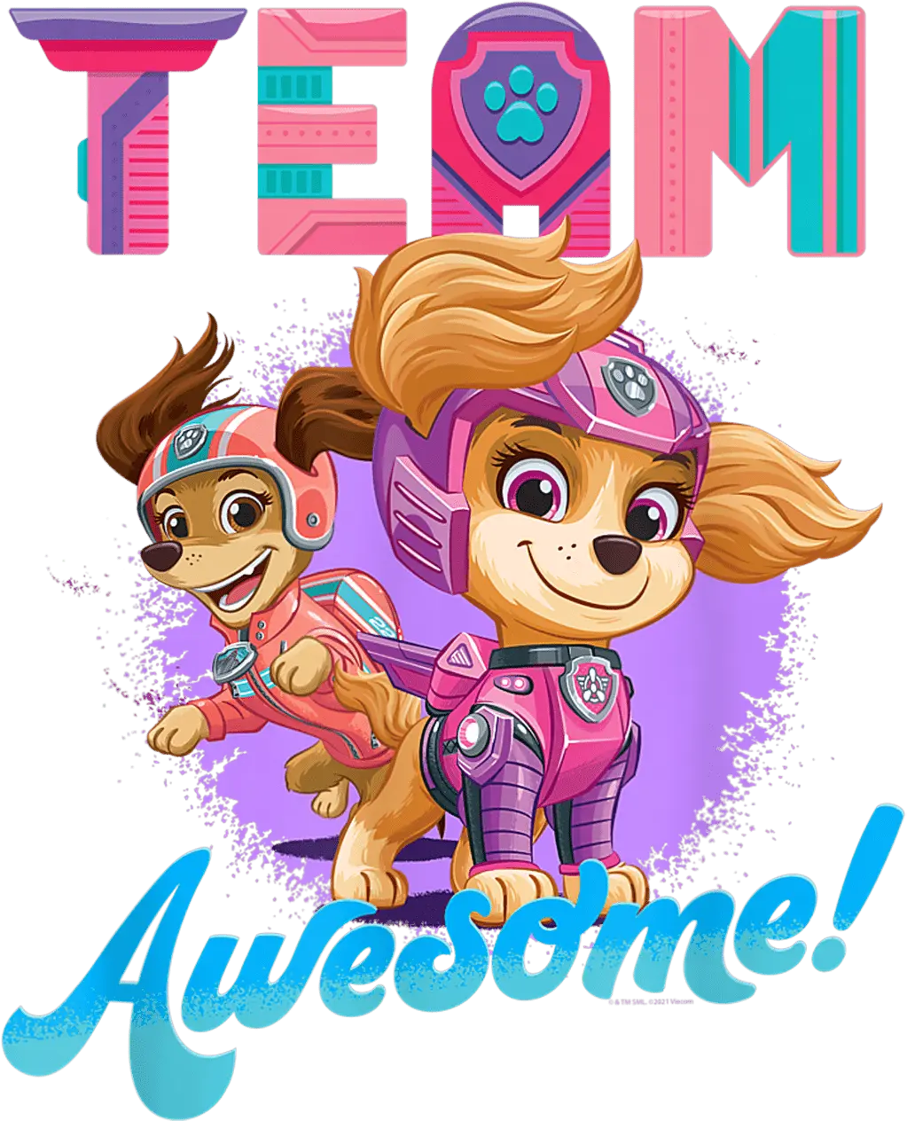 Team Awesome Paw Patrol Design Ready to Press | DTF Dallas