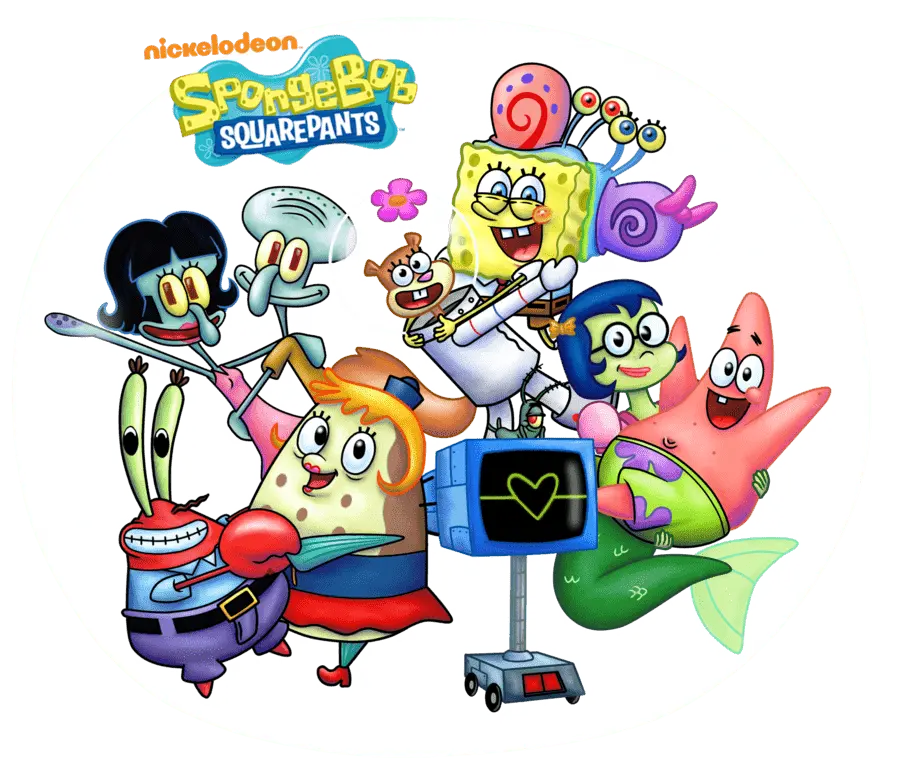 SpongeBob SquarePants Cartoon Design DTF Ready | DTF Dallas