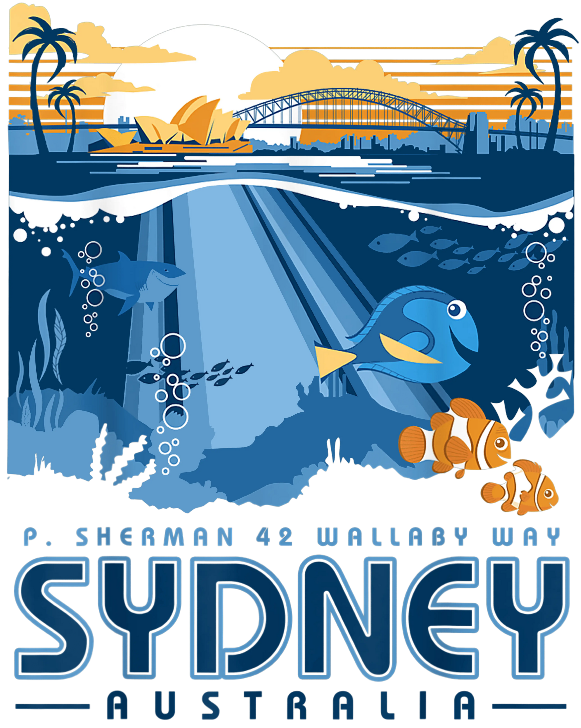 Disney Finding Nemo - Sydney Australia Design | DTF Dallas