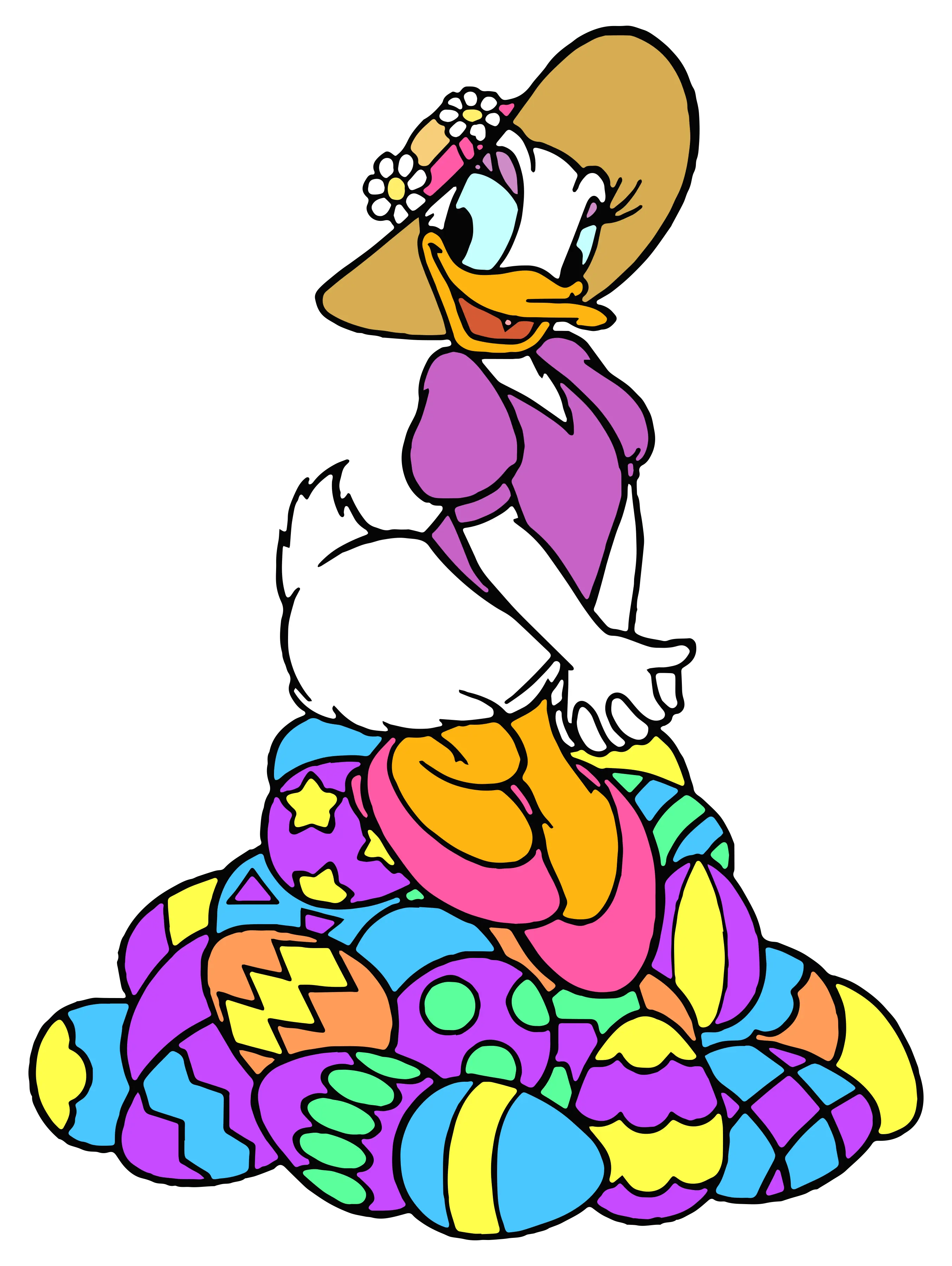 Easter Daisy Duck Disney Design - DTF Ready To Press – dtfdallas