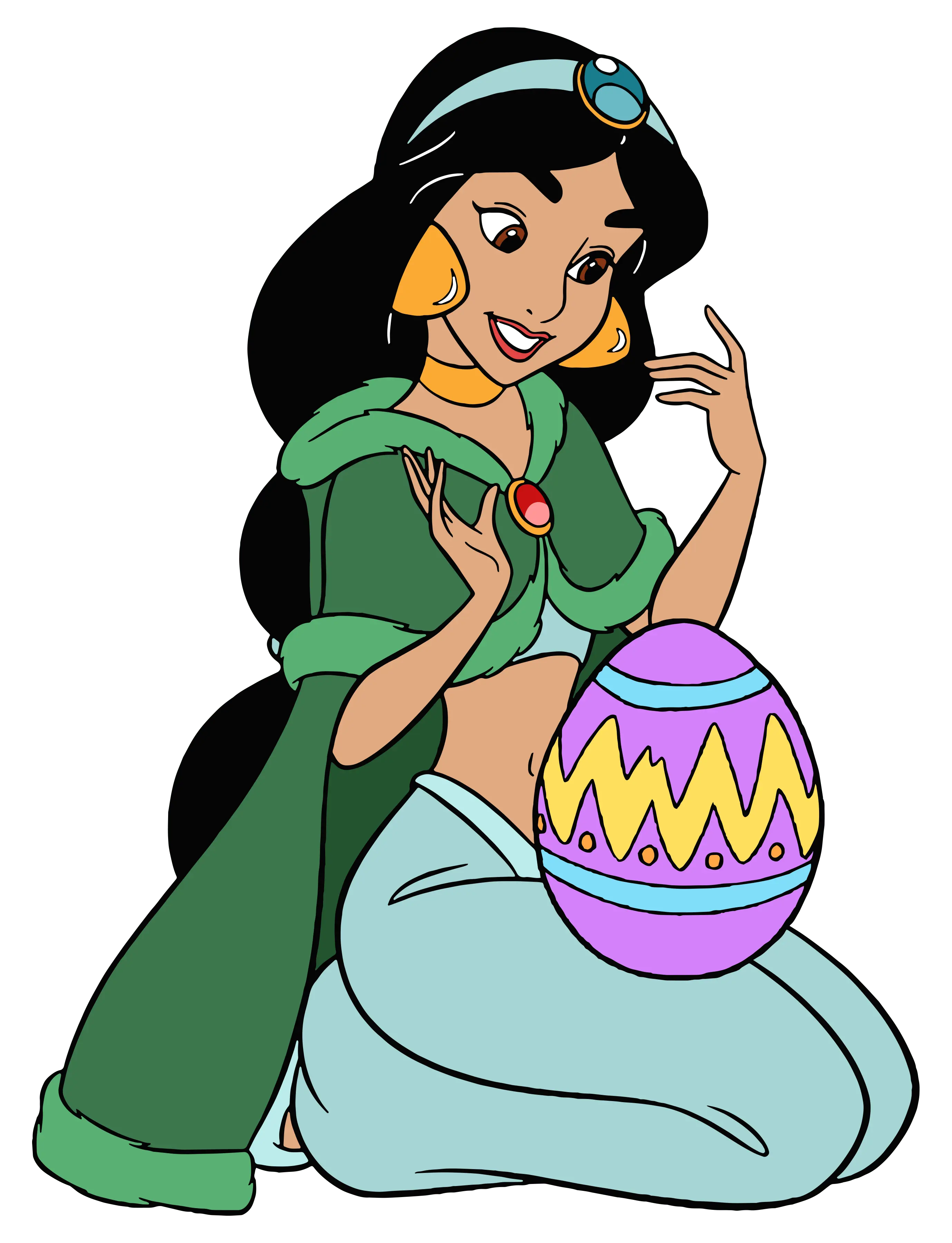Easter Jasmine Disney Princess Design - DTF Ready To Press – dtfdallas