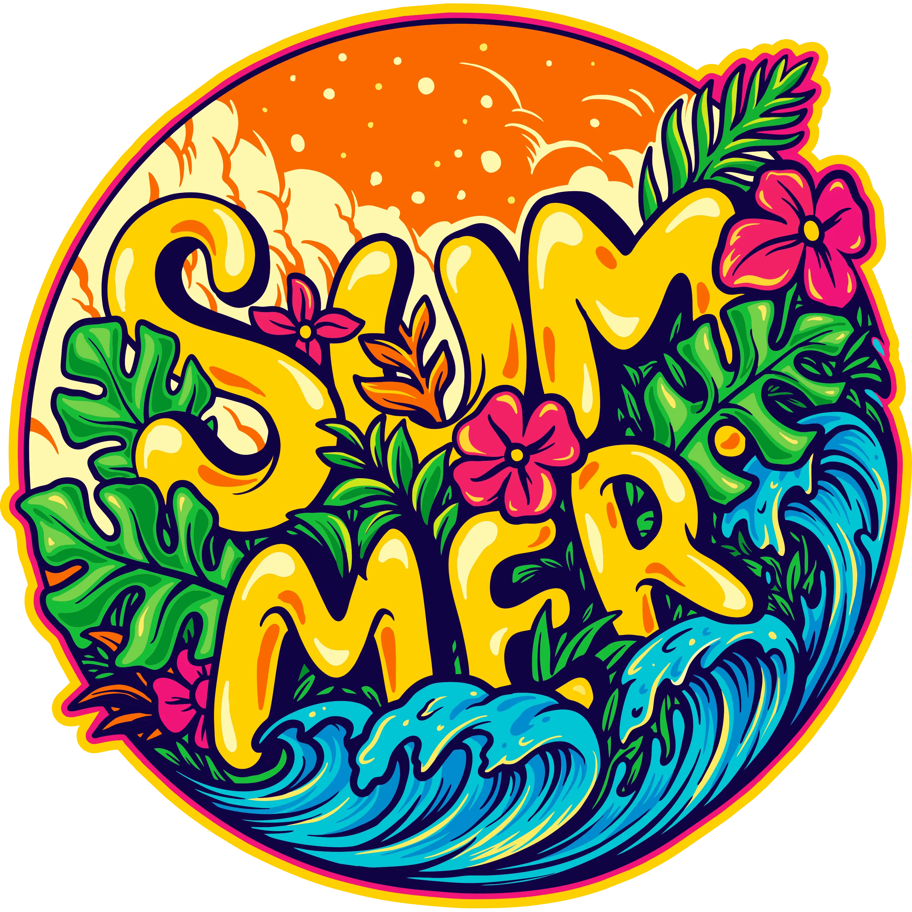 Summer DTF Design - Ready to Press V1 | DTF Dallas