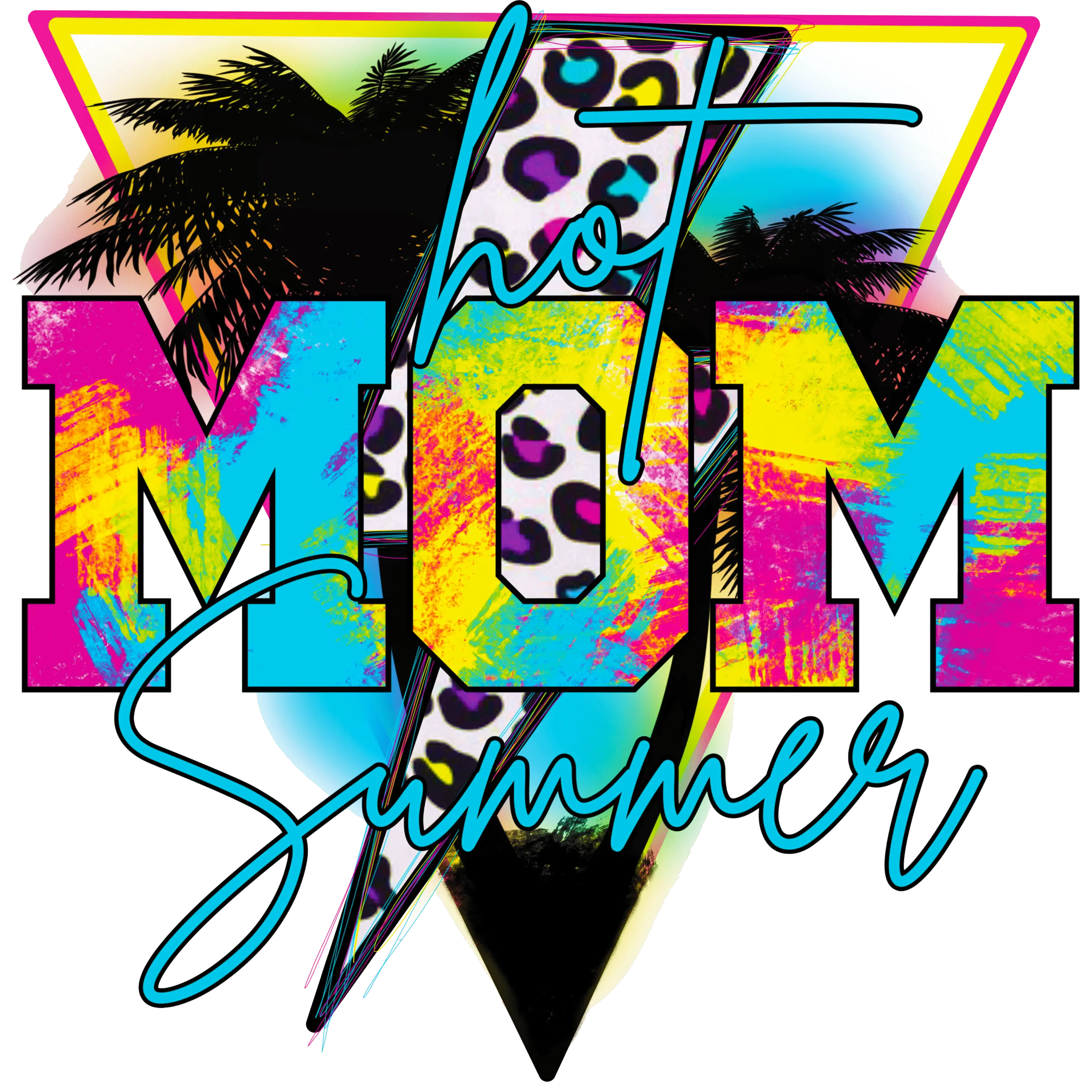 Hot Mom Summer Design DTF-Ready to Press (V2) | DTF Dallas