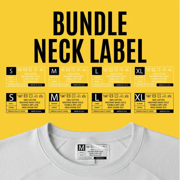 Shirt Label Bundle for Custom Apparel – DTF Dallas