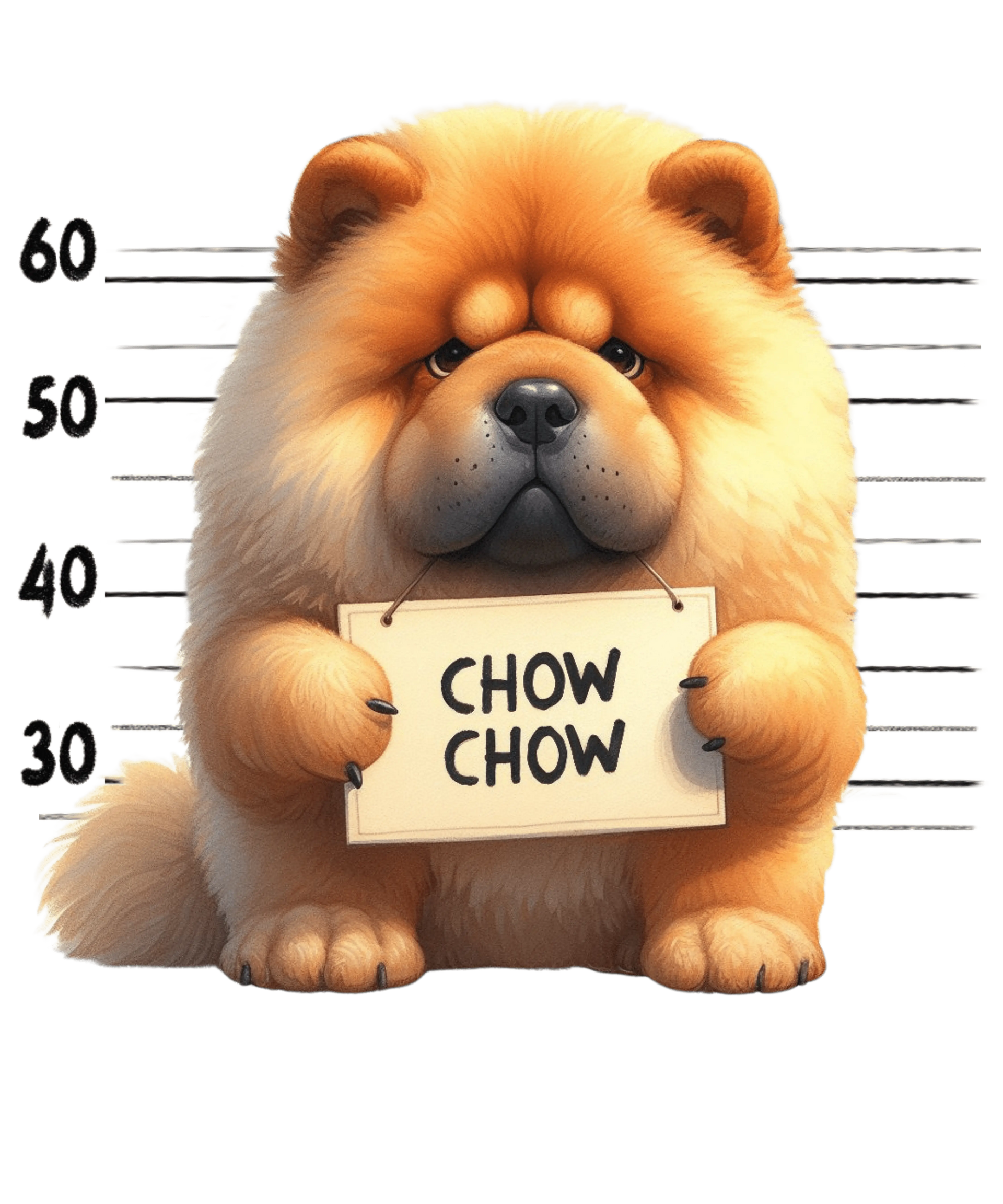 Cute Chow Chow Design - DTF Ready To Press – DTF Dallas