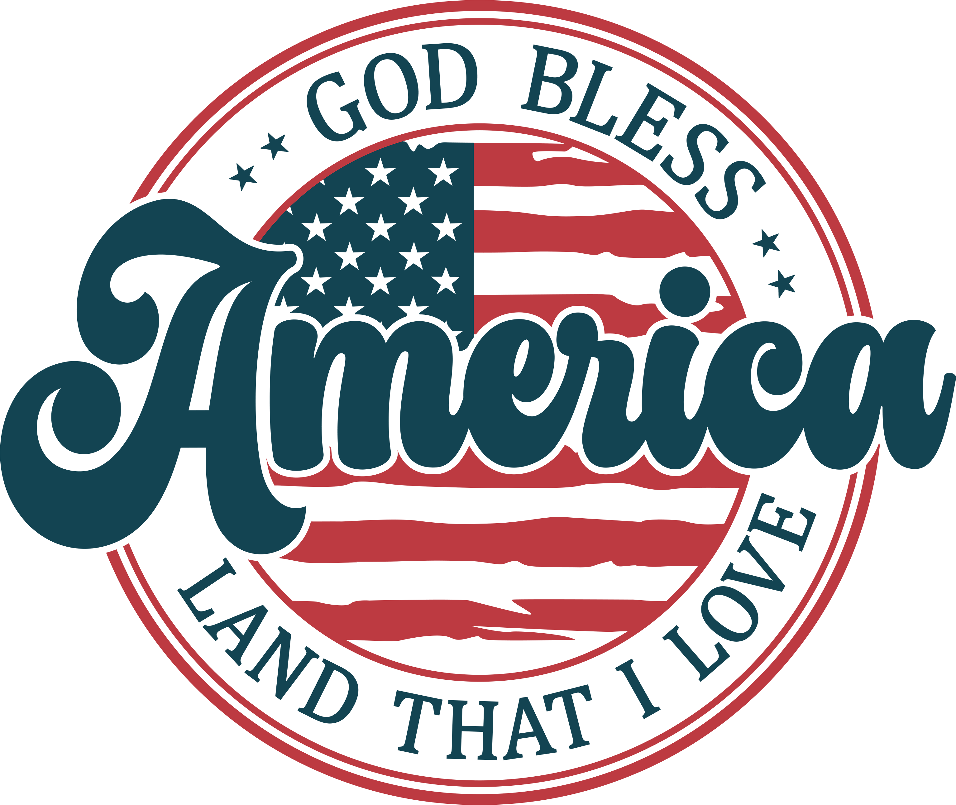 God Bless America Design DTF-Ready Press (V2) | DTF Dallas