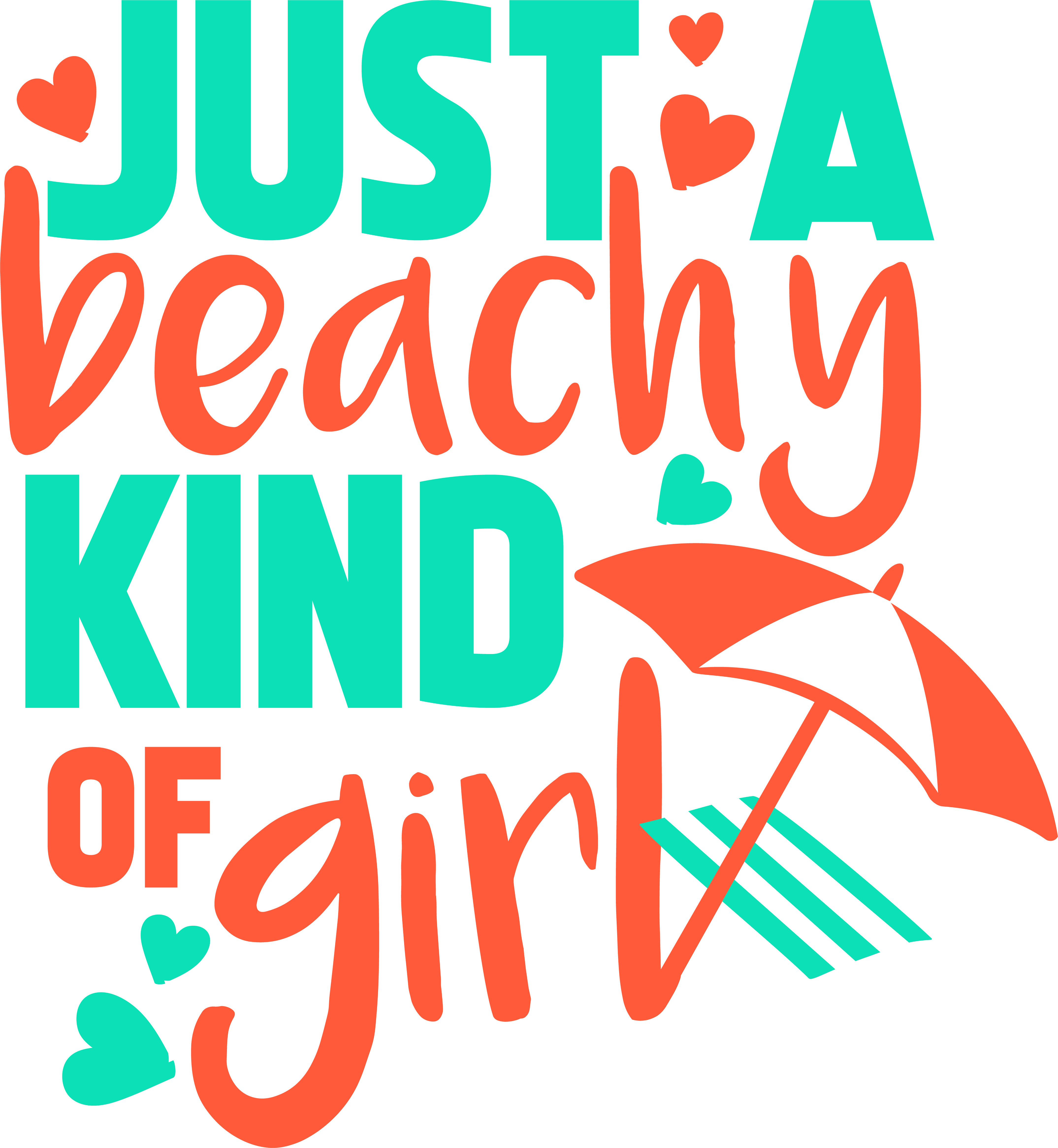 Girls Beach Trip Design - DTF Ready To Press – DTF Dallas