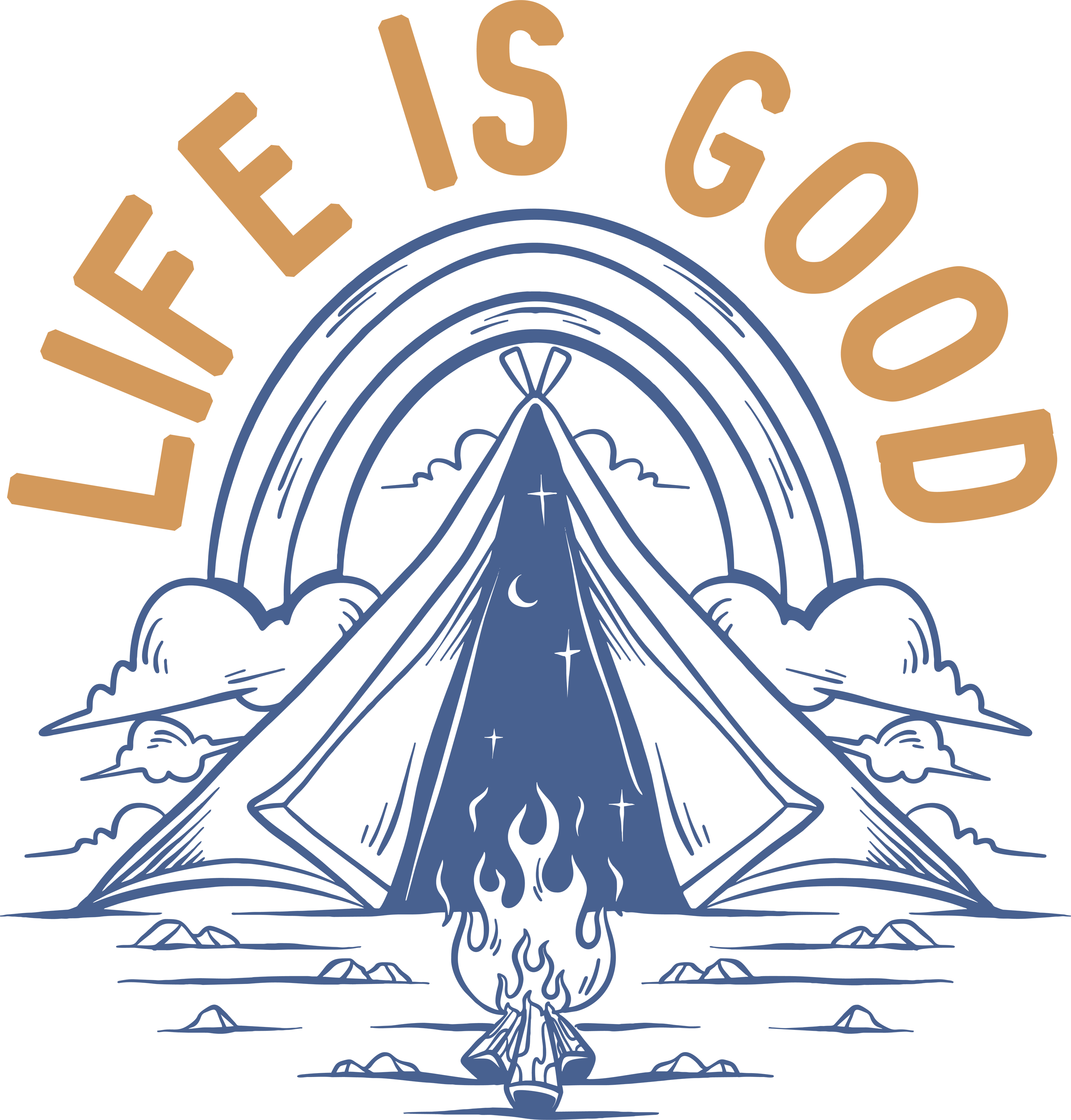 Life Is Good Design - DTF Ready To Press – DTF Dallas