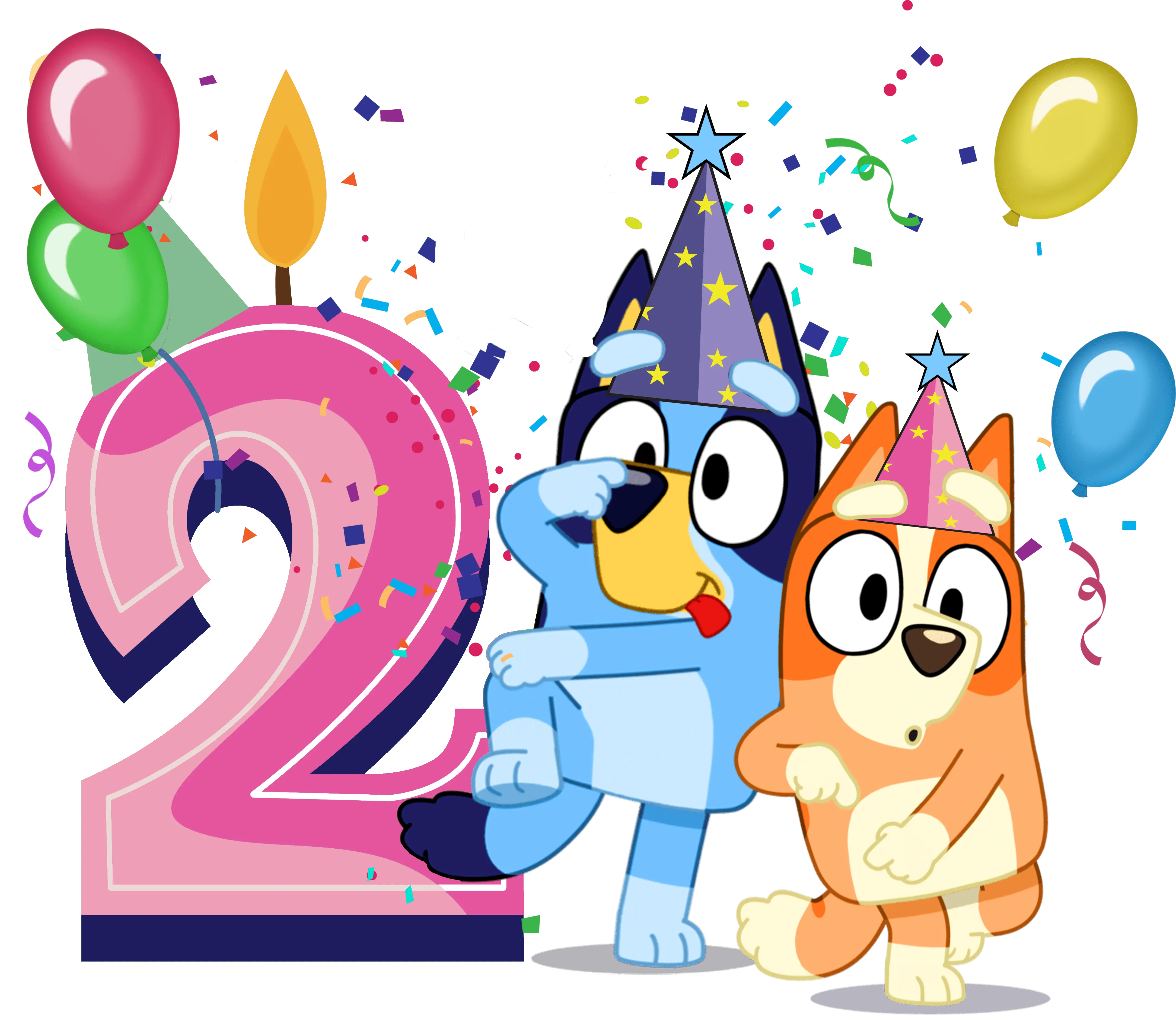 Bluey Second Birthday Party Design | DTF Dallas