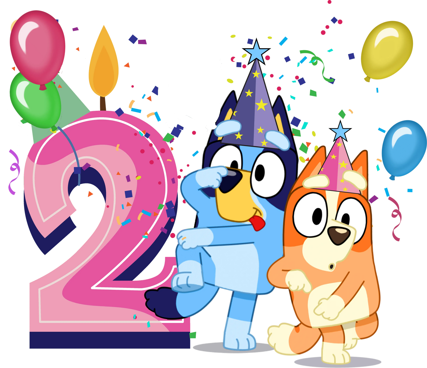 Bluey Second Birthday Party Design | DTF Dallas