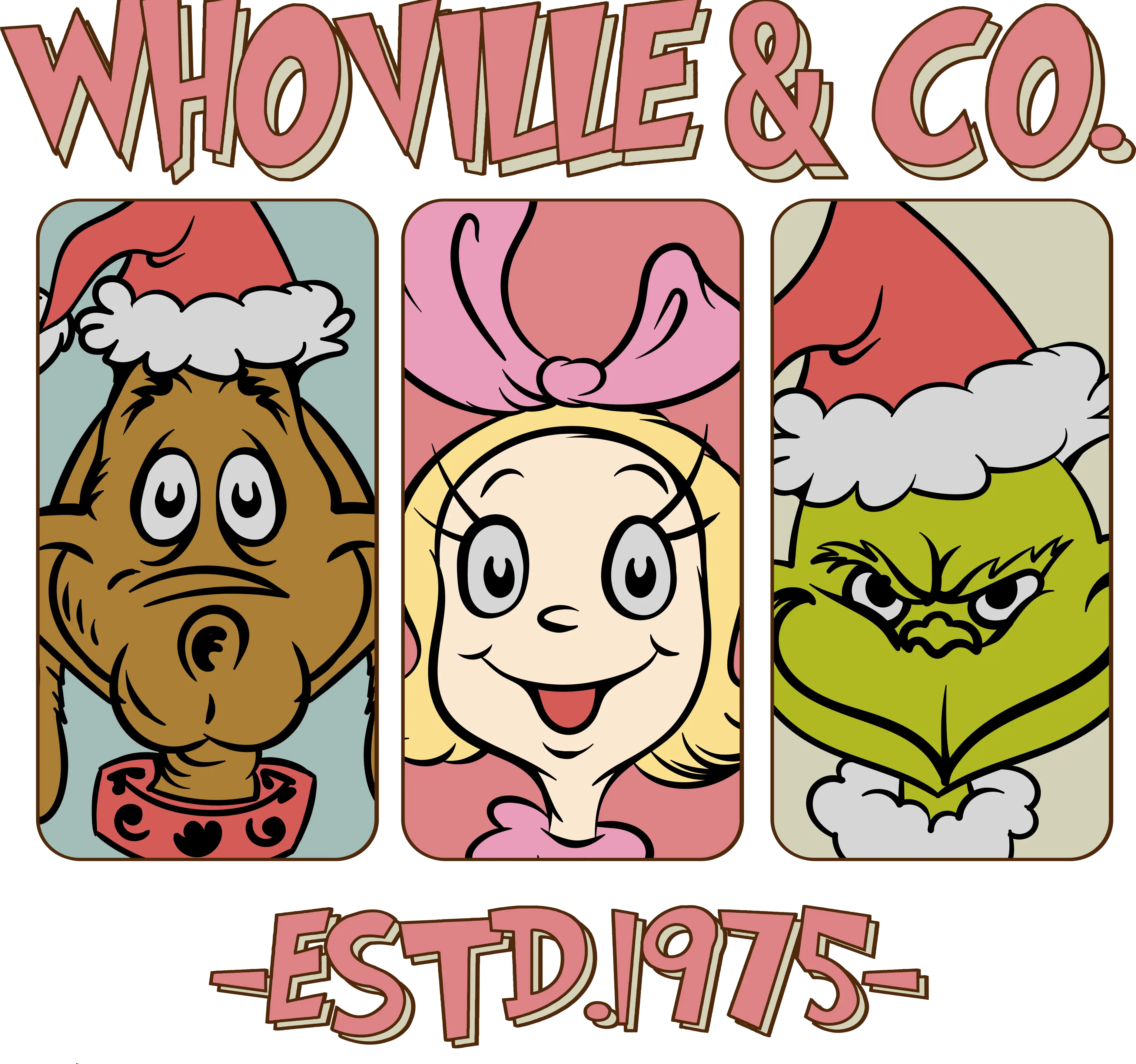 Whoville Co Christmas DTF Design Ready Press V1 | DTF Dallas