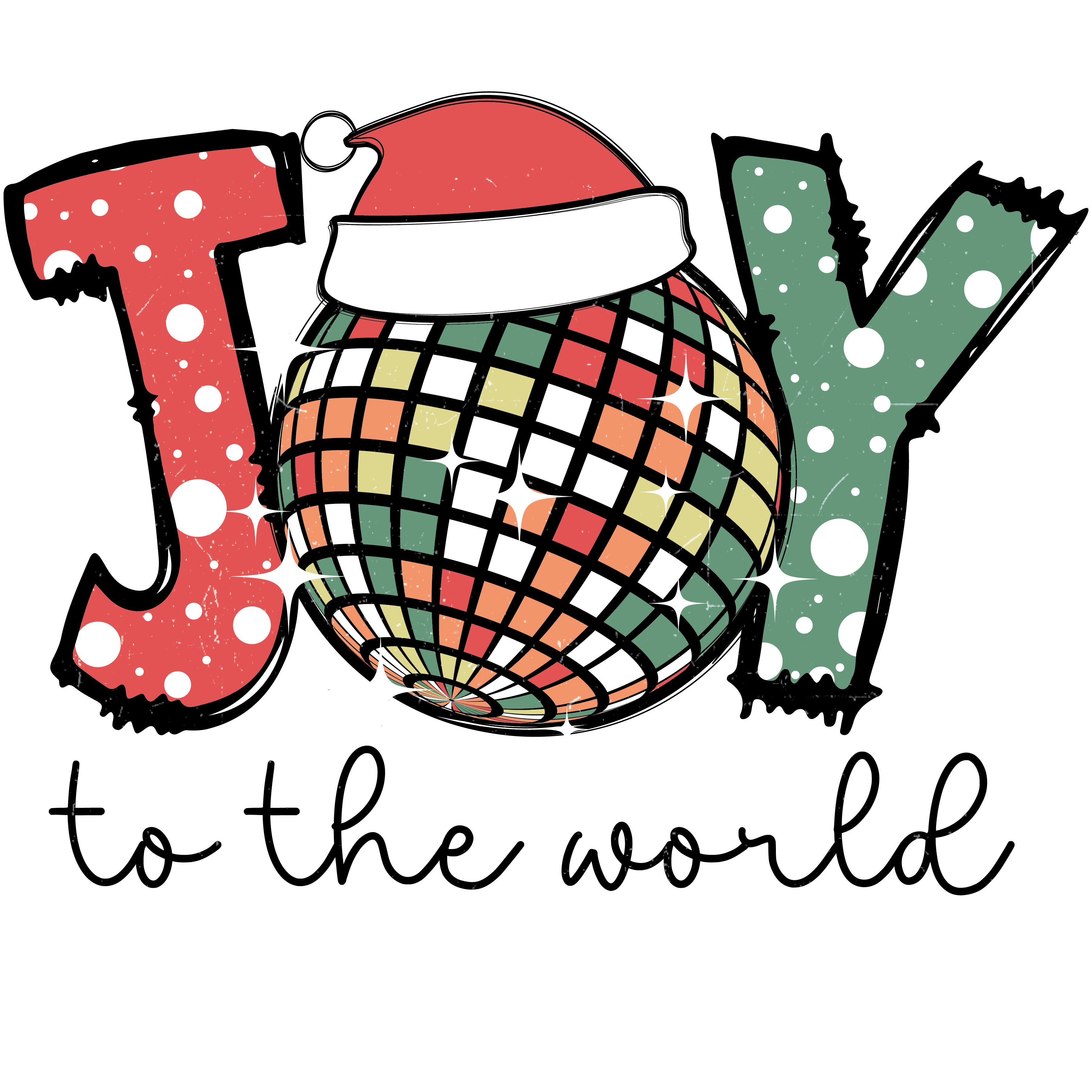 Joy to the World Christmas Design DTF (V1) | DTF Dallas