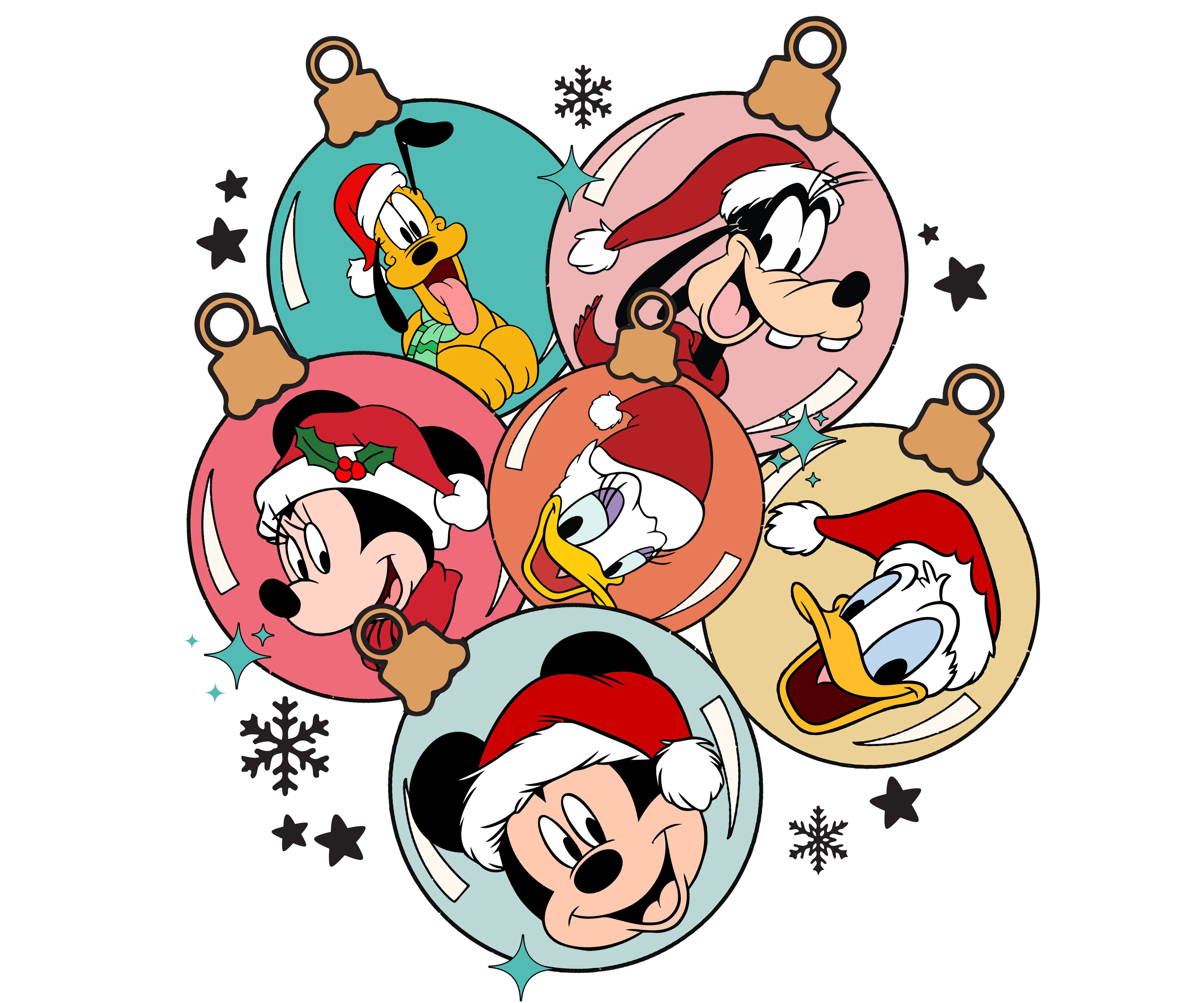 Mickey and Friends Christmas DTF Ready Press V1 | DTF Dallas
