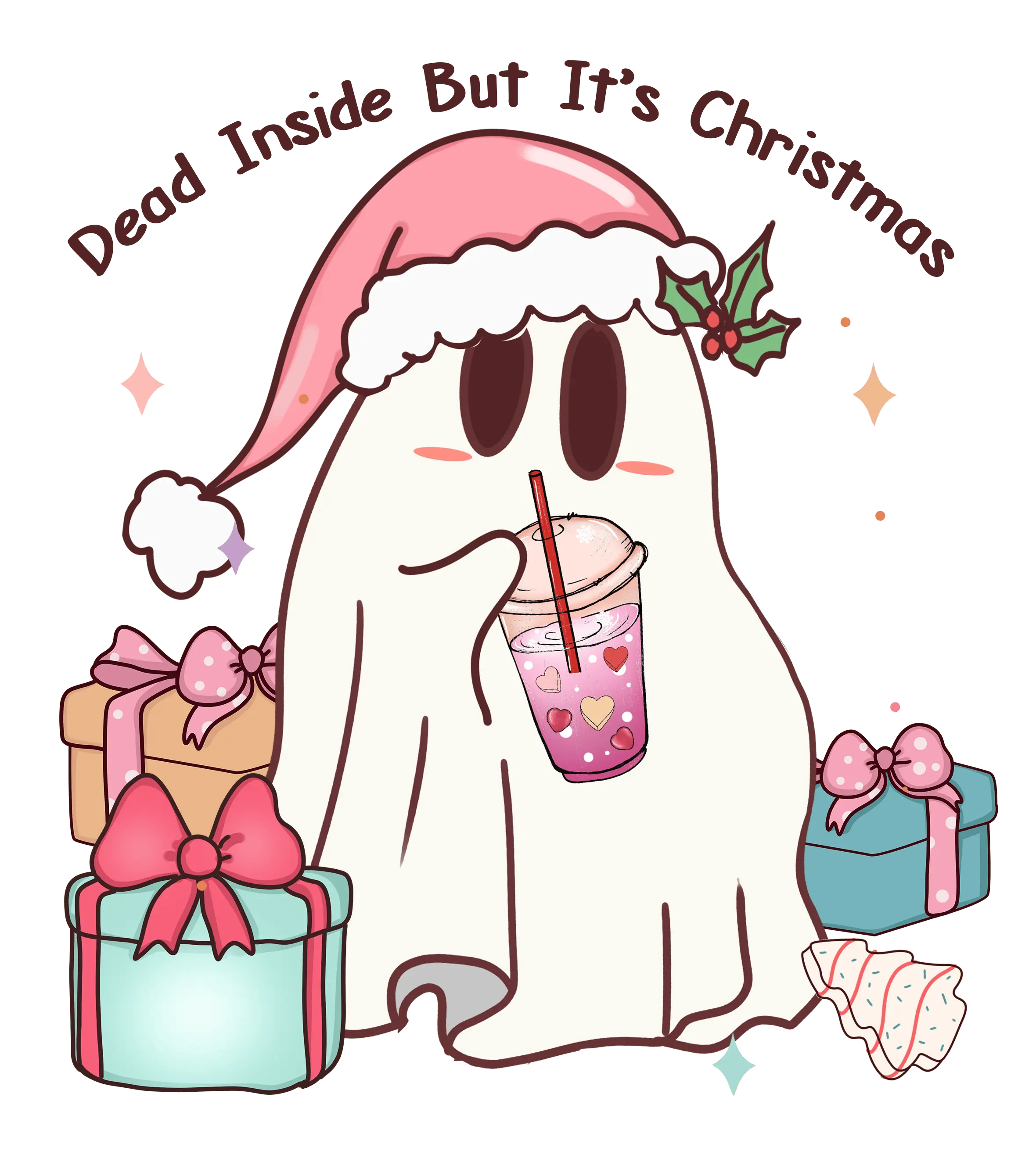 Dead Inside Christmas Design - DTF Ready To Press – DTF Dallas