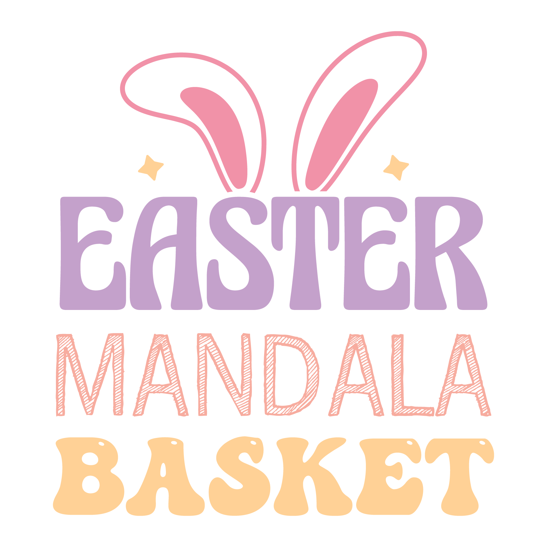 Easter Mandala Basket Design - DTF Ready To Press – DTF Dallas