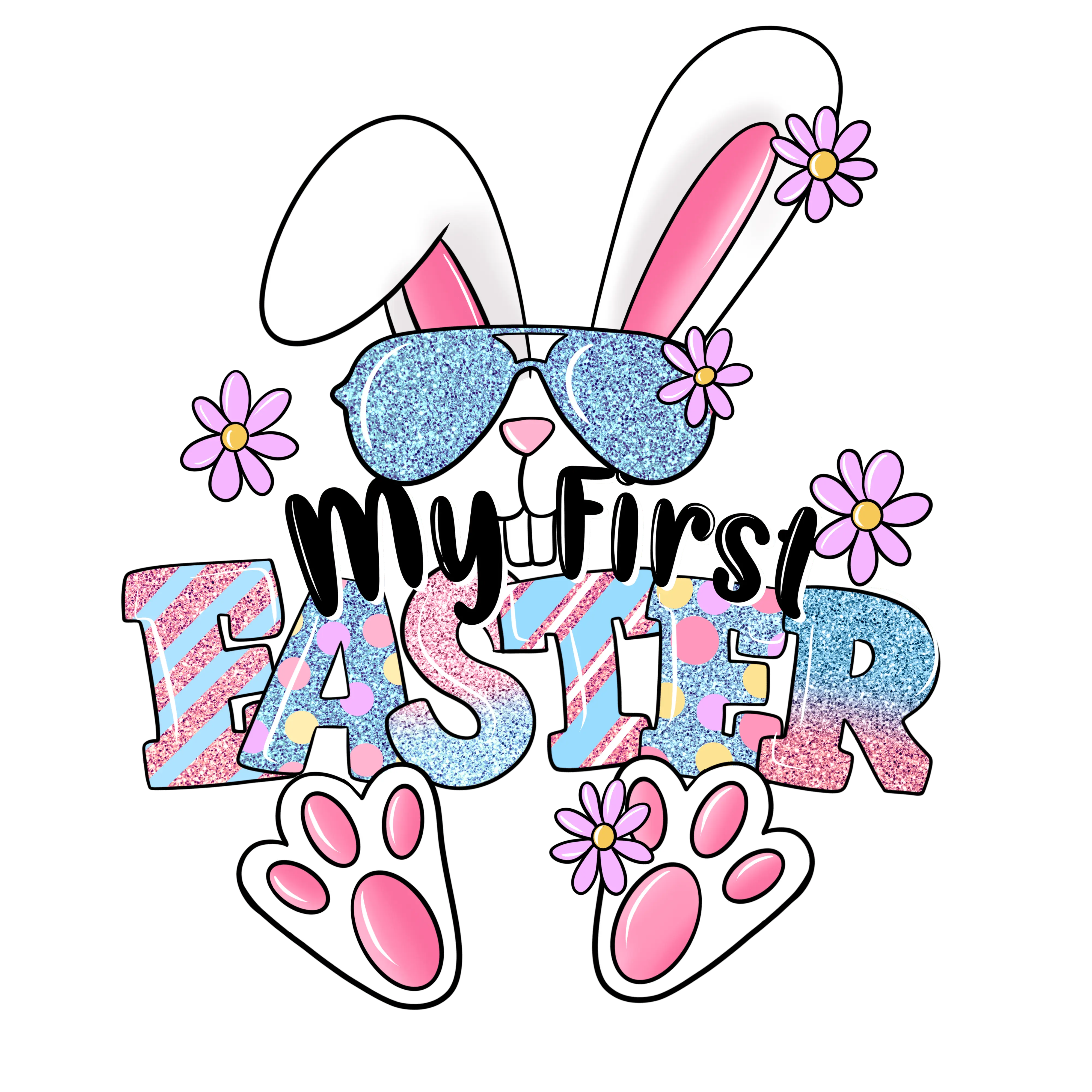 My First Easter Bunny Design - DTF Ready To Press – DTF Dallas
