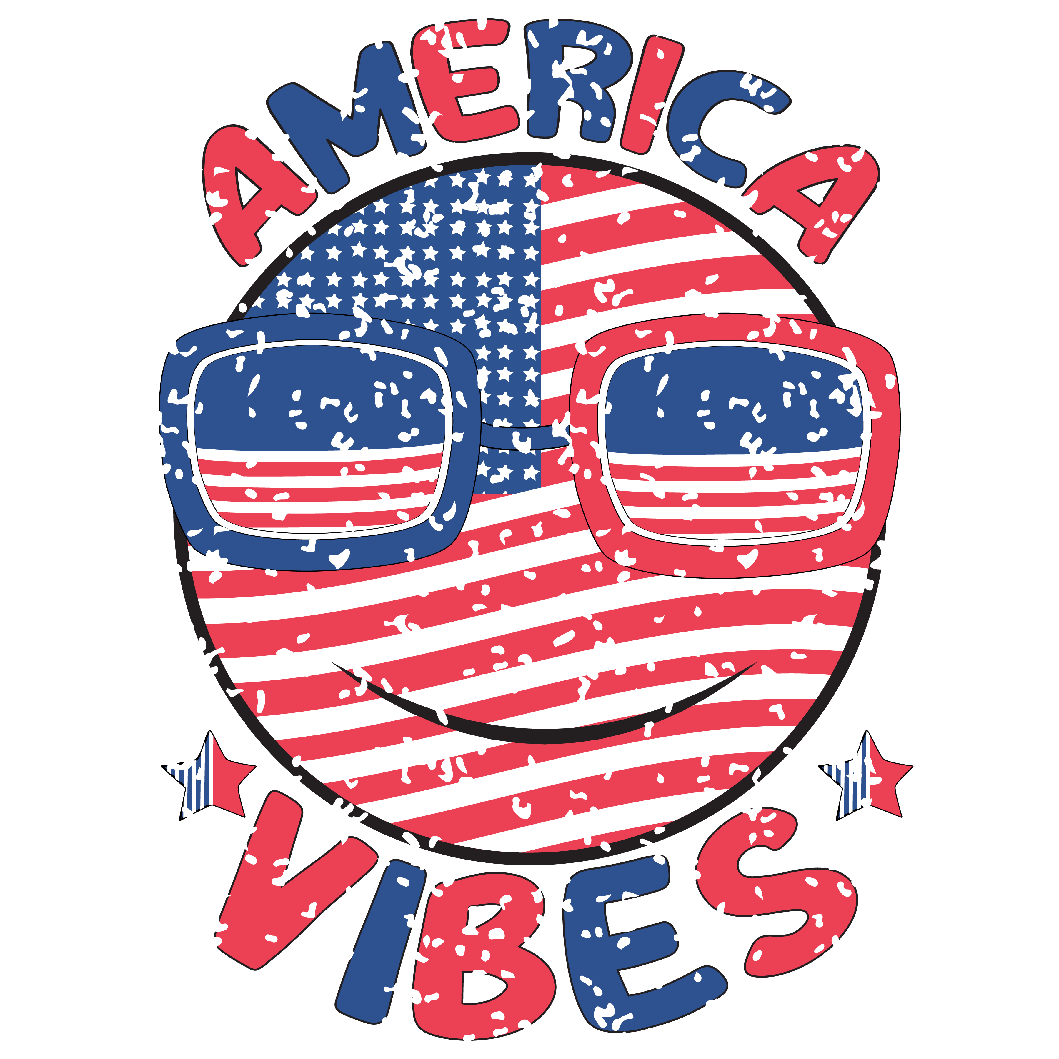 America Vibes Design DTF-Ready to Press (V1) | DTF Dallas