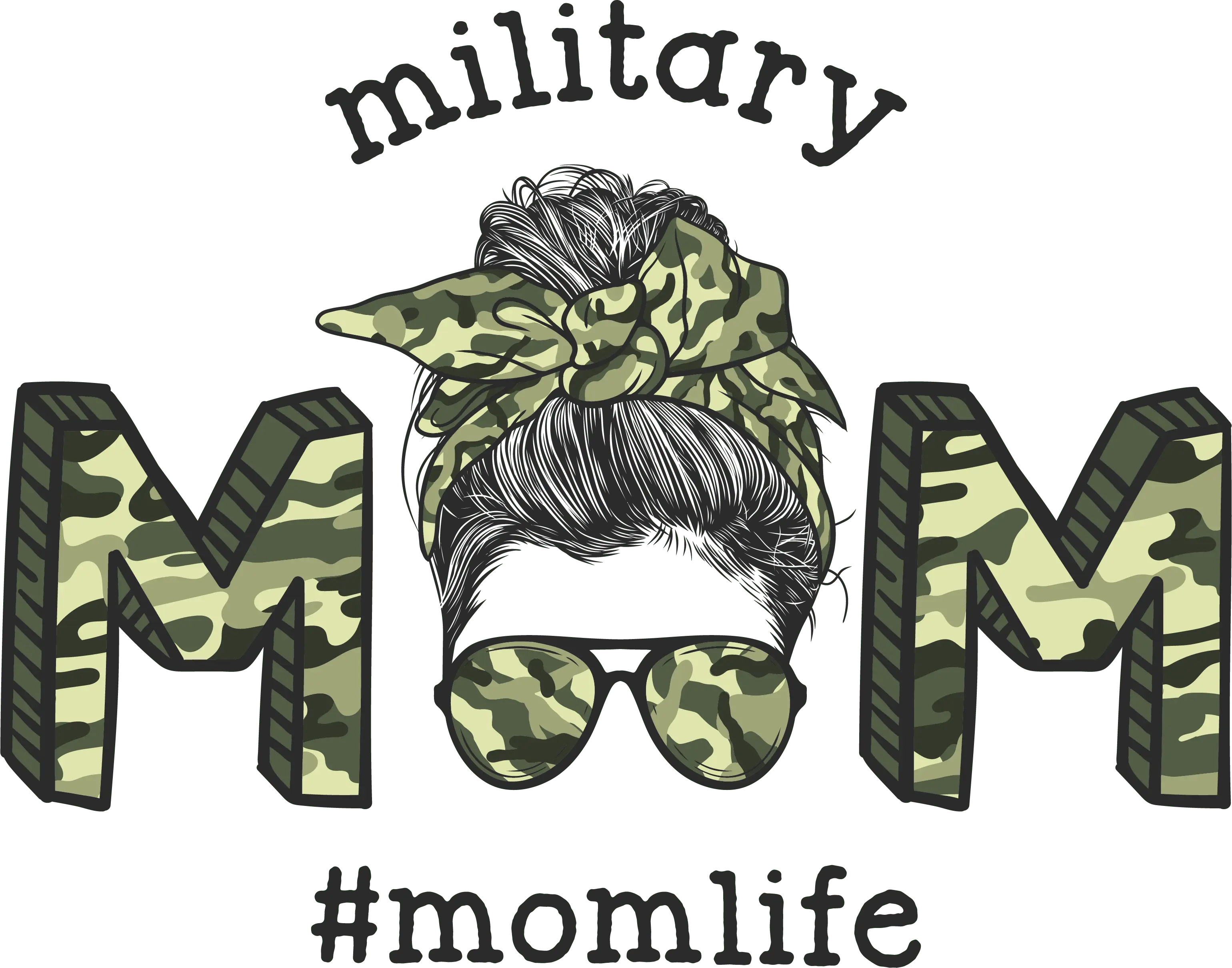 Military Mom DTF Design - Ready to Press | DTF Dallas