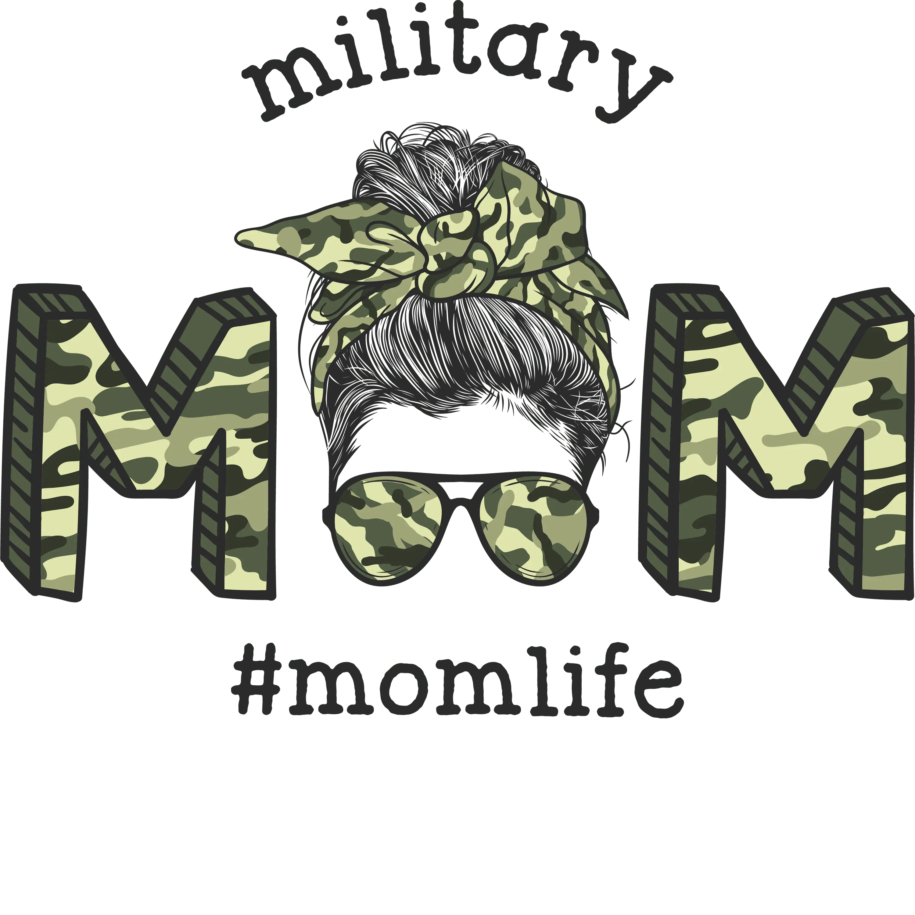 Military Mom DTF Design - Ready to Press V1 | DTF Dallas