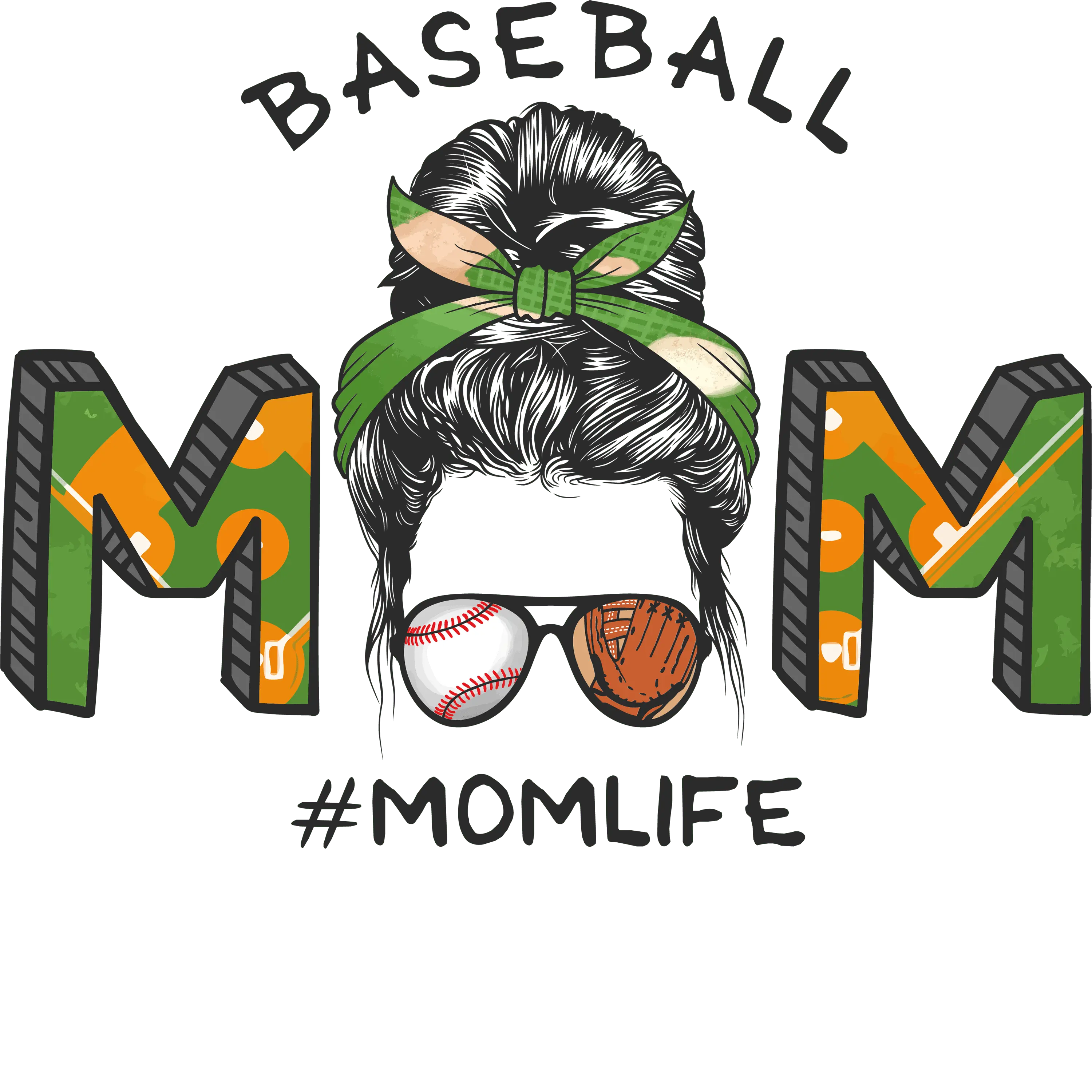 Cool Baseball Mom Design DTF-Ready to Press V2 | DTF Dallas
