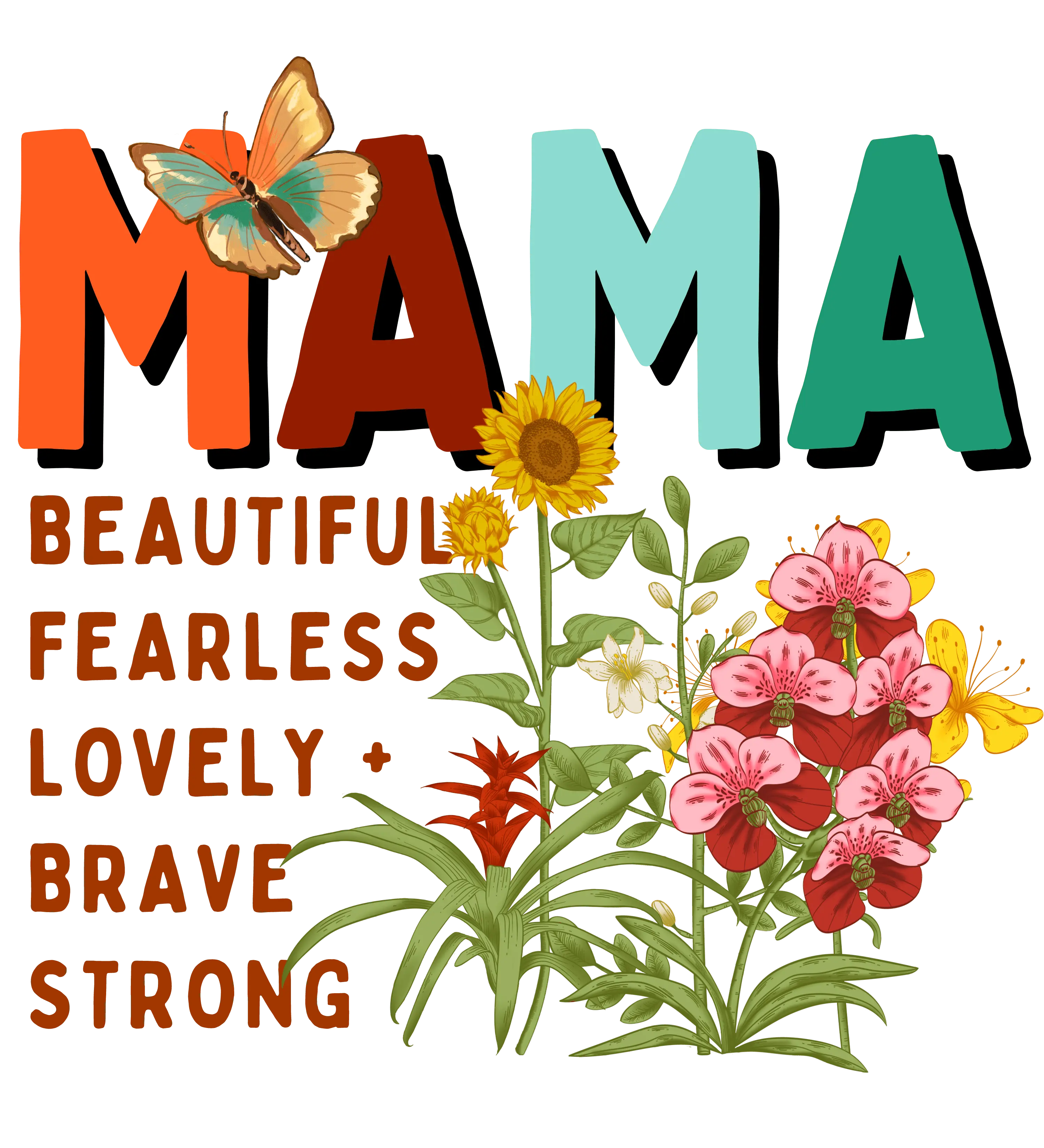 Brave Mama DTF Design - Ready to Press | DTF Dallas