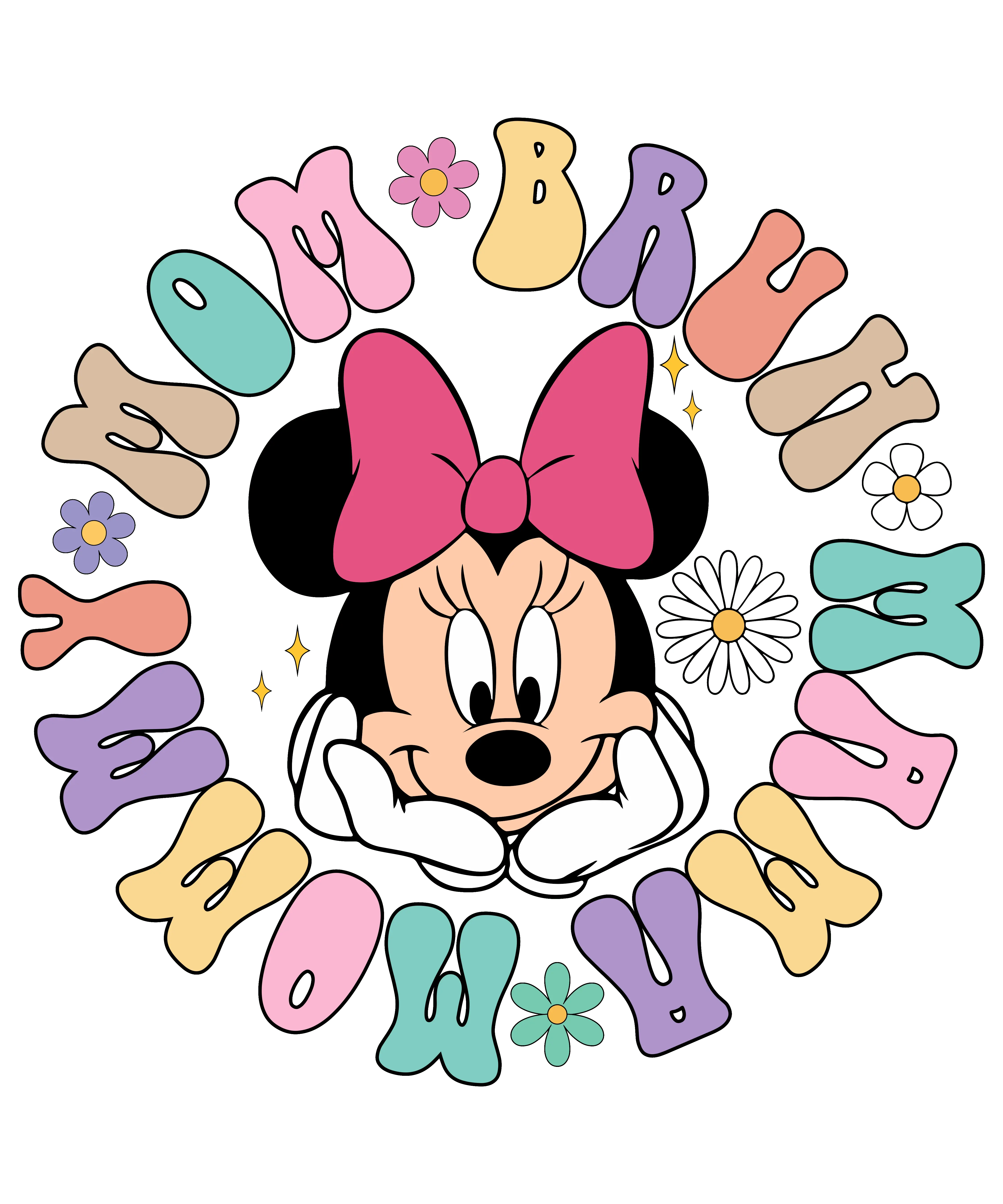 Minnie Mouse Mother's Day Design - DTF Ready To Press – DTF Dallas
