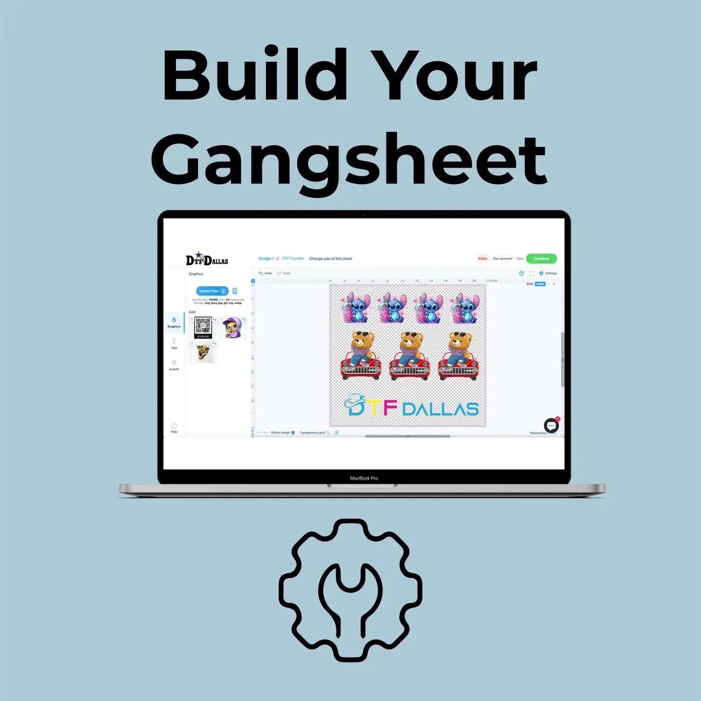 DTF Gang Sheet Builder | Custom Transfers - DTF Dallas