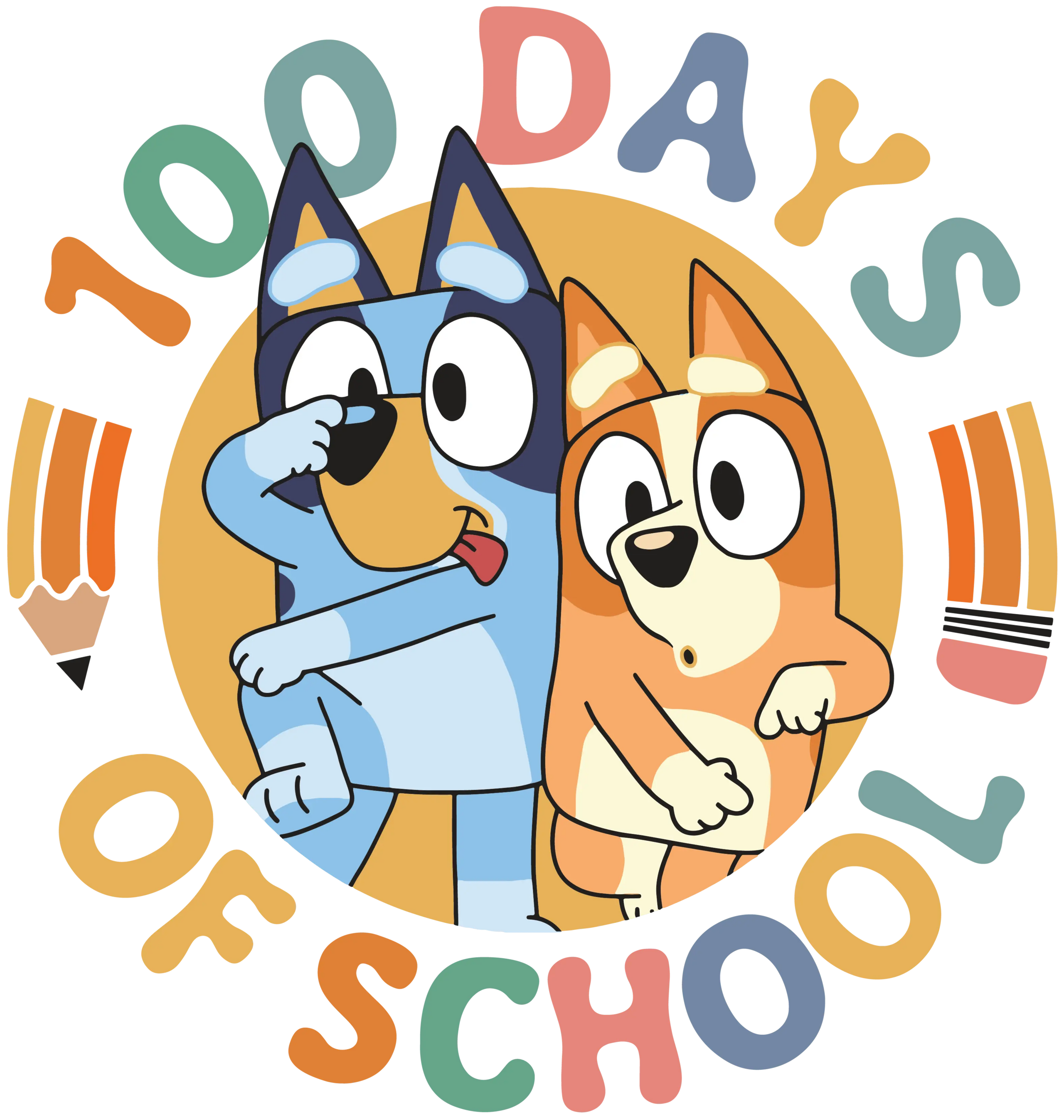 100th Day of School DTF Shirt Designs – dtfdallas