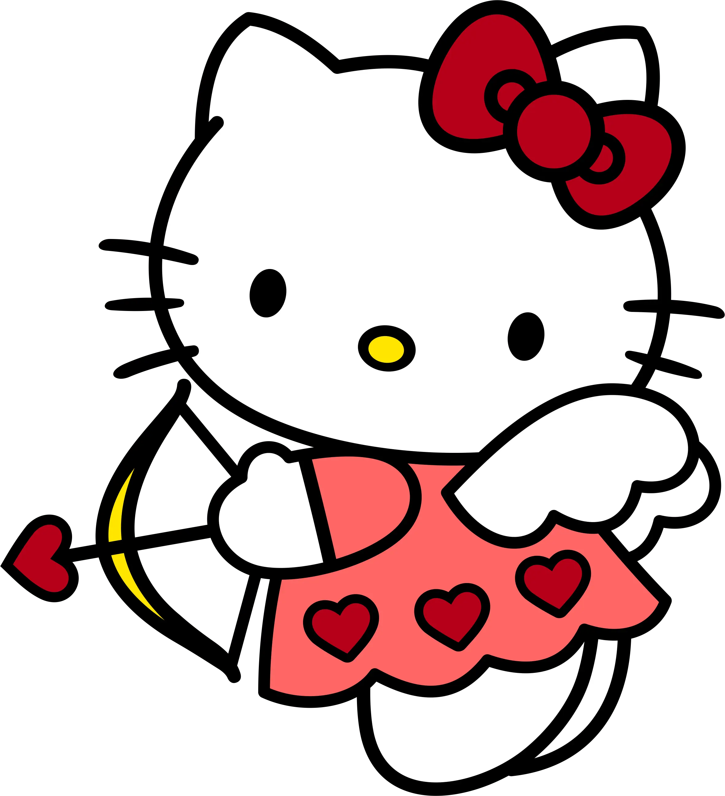 Hello Kitty Cupid Valentine's Day Design | DTF Dallas