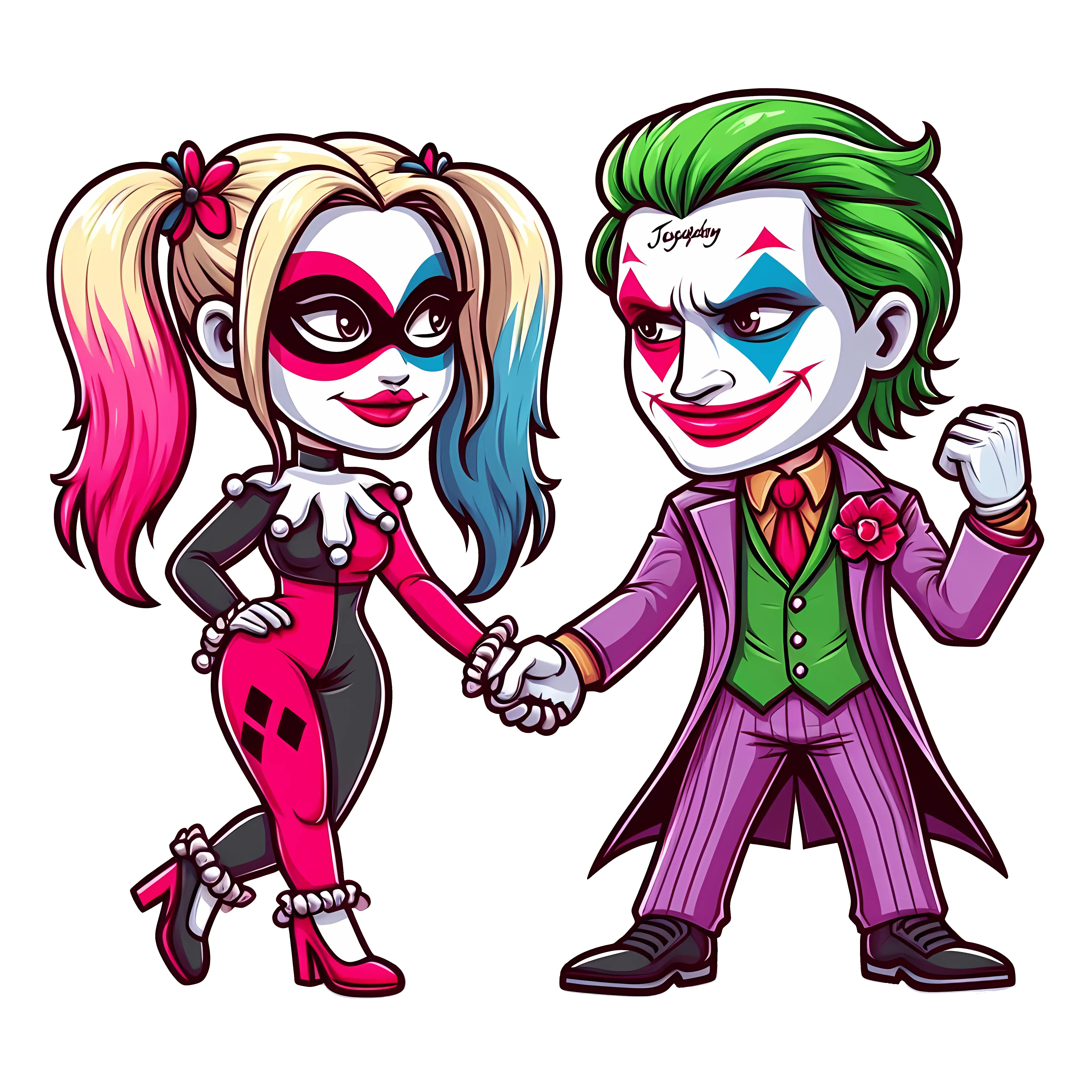 DC Joker and Harley Quinn Valentine's Design | DTF Dallas
