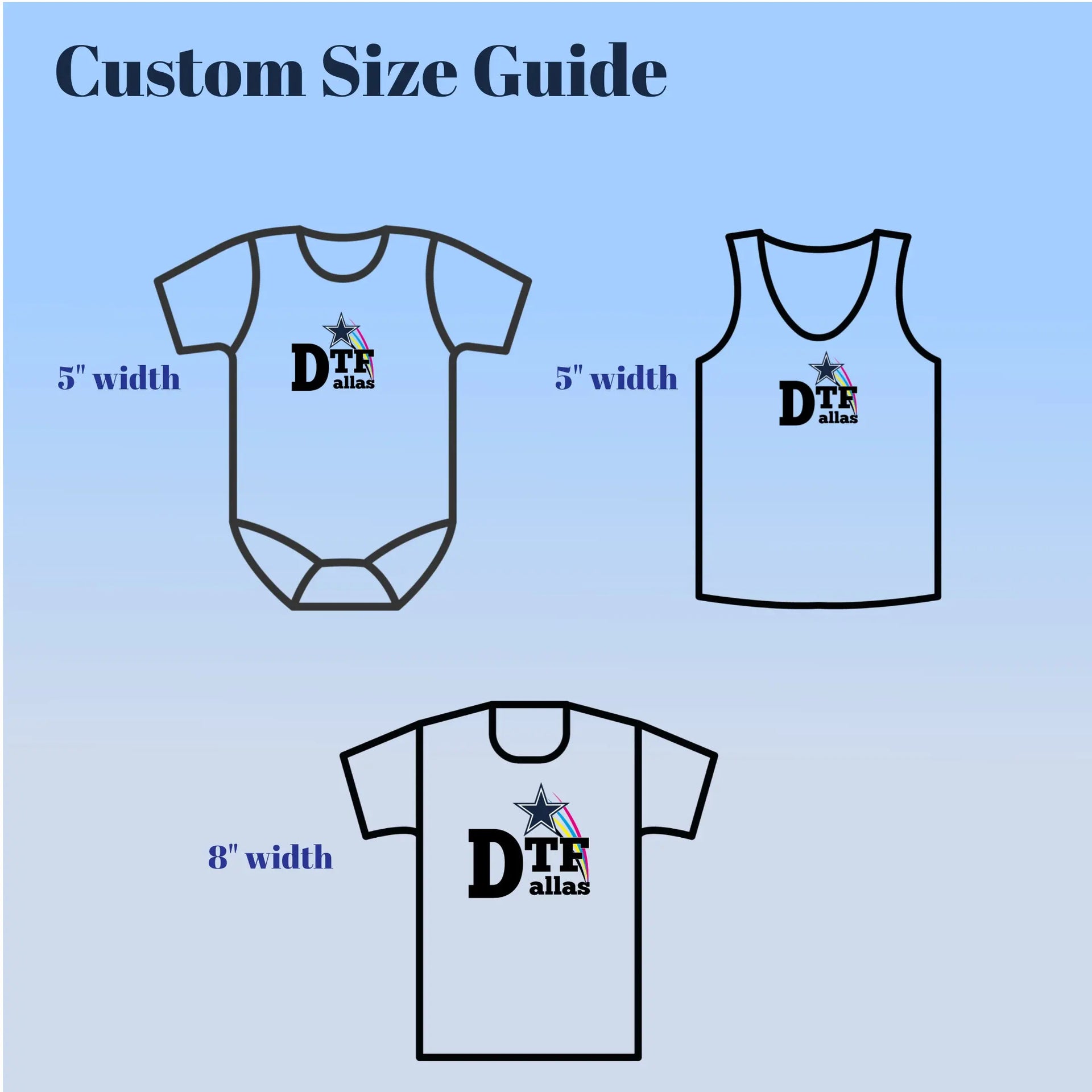 Custom Size Gang Sheets | Personalized Transfers | DTF Dallas