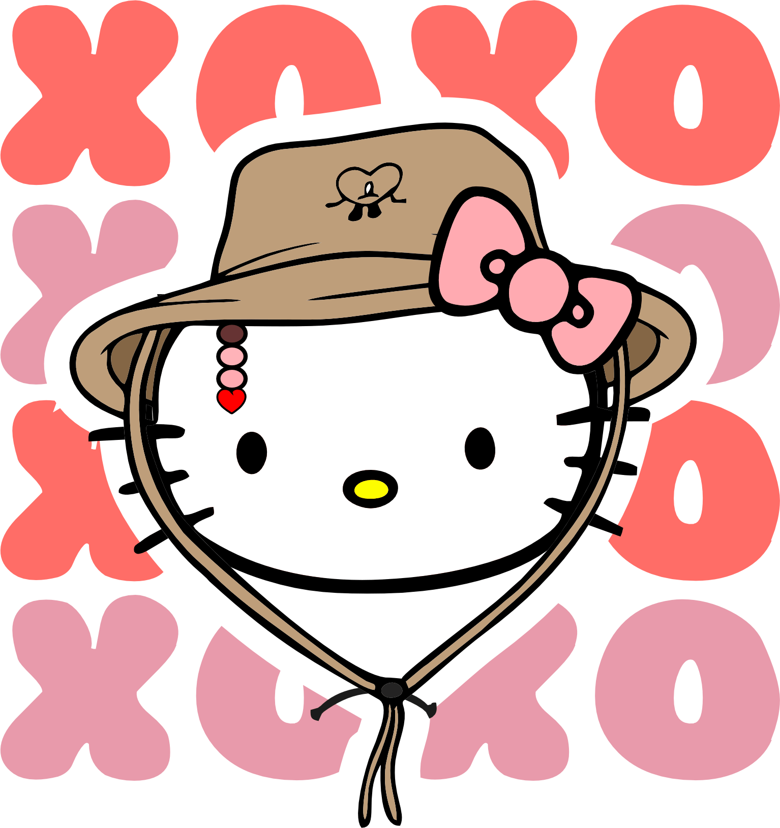 Hello Kitty XOXO Valentine's Day Design | DTF Dallas